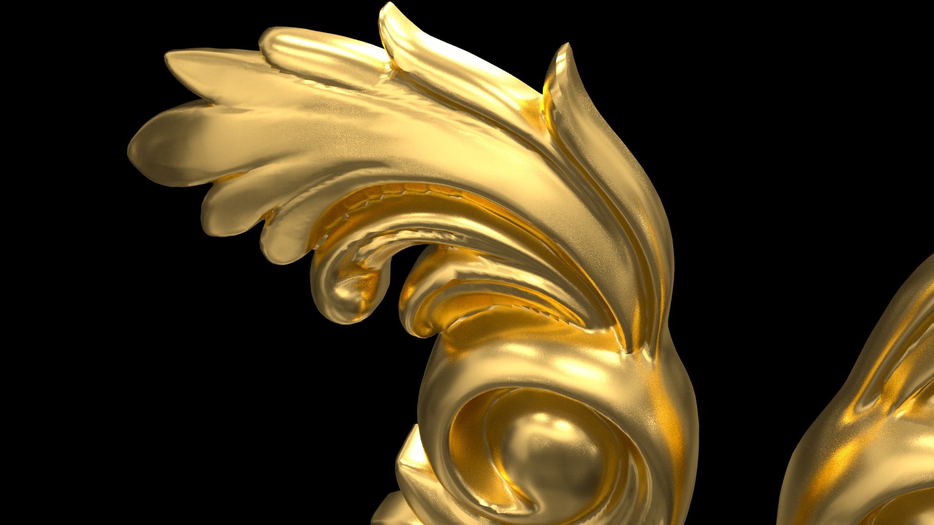 Plaster Decorative Bow DS466 Model - TurboSquid 2374610