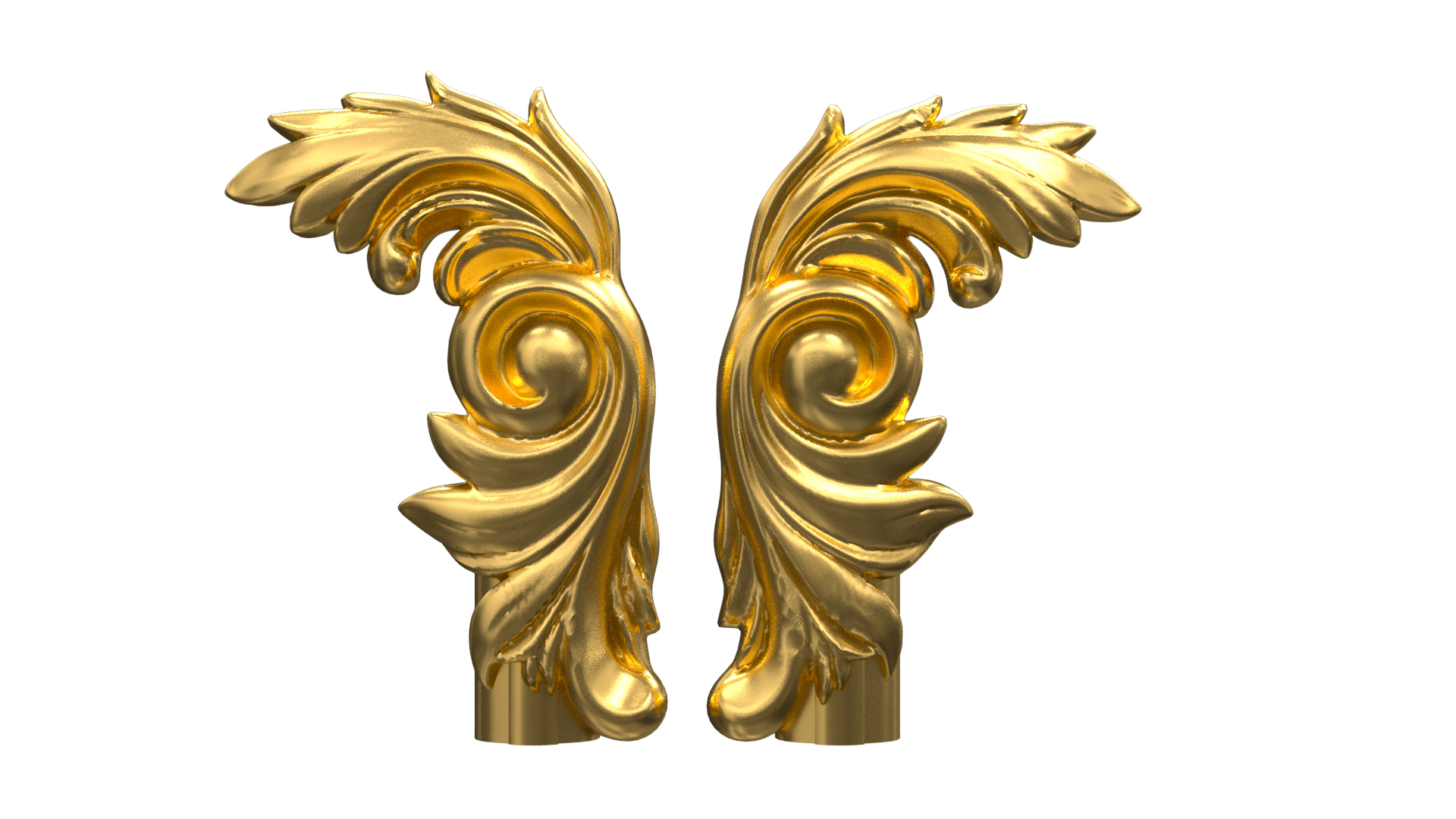 Plaster Decorative Bow DS466 Model - TurboSquid 2374610