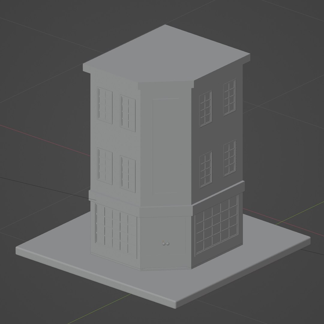 Building Cartoon 3D - TurboSquid 2418576