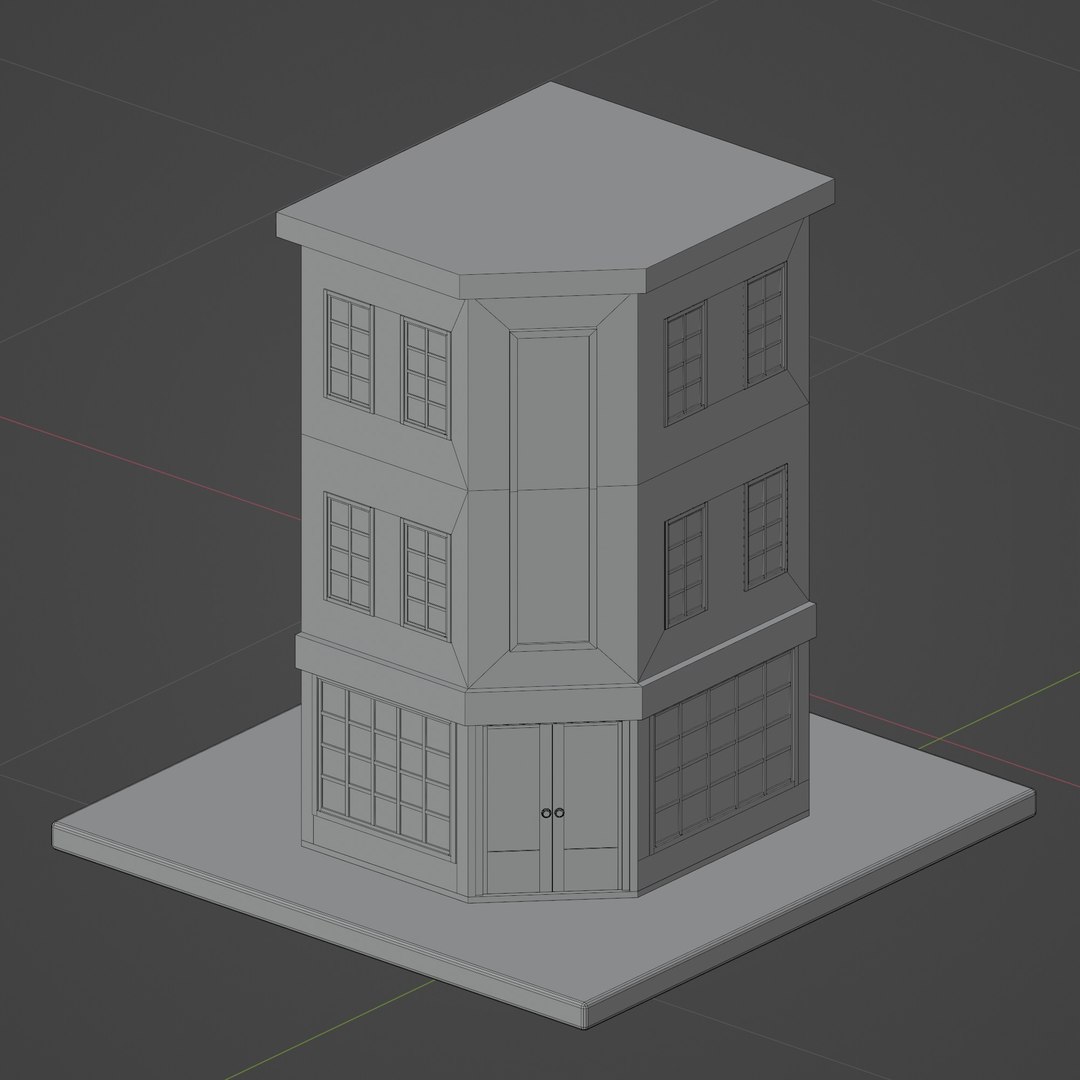 Building Cartoon 3D - TurboSquid 2418576