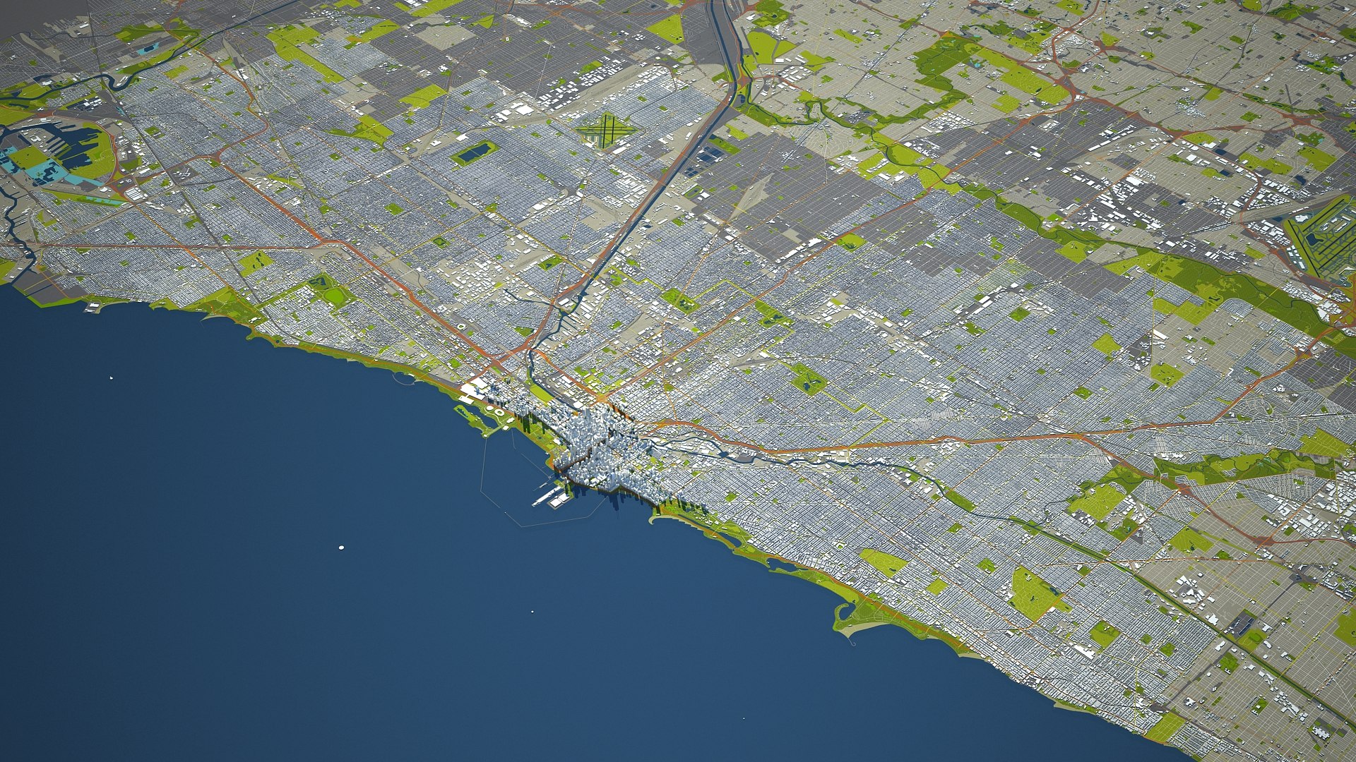 3D Model Chicago Skyline - TurboSquid 1506068