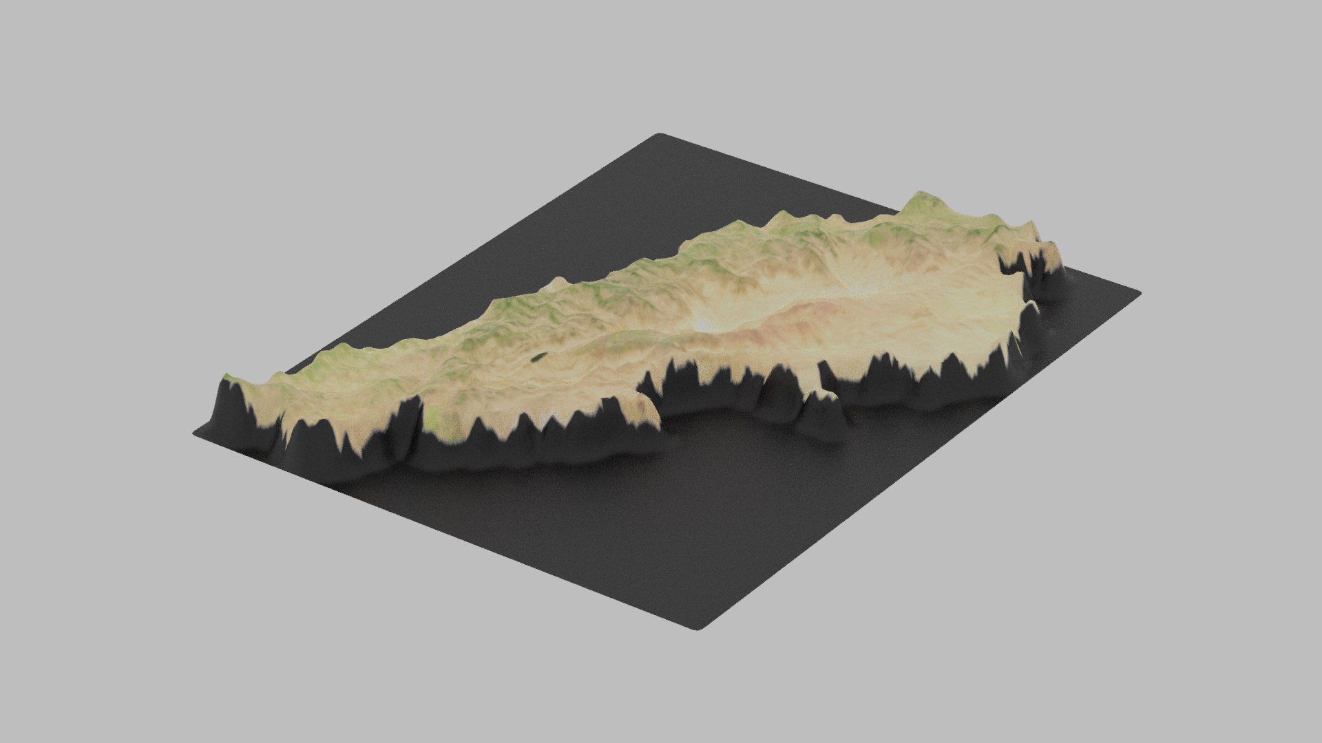 Lebanon Map Country 3D Model - TurboSquid 2076230