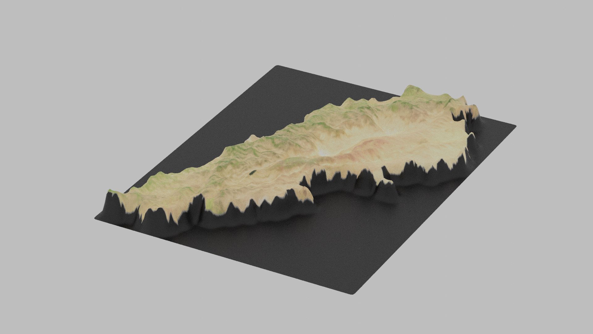 Lebanon Map Country 3D Model - TurboSquid 2076230