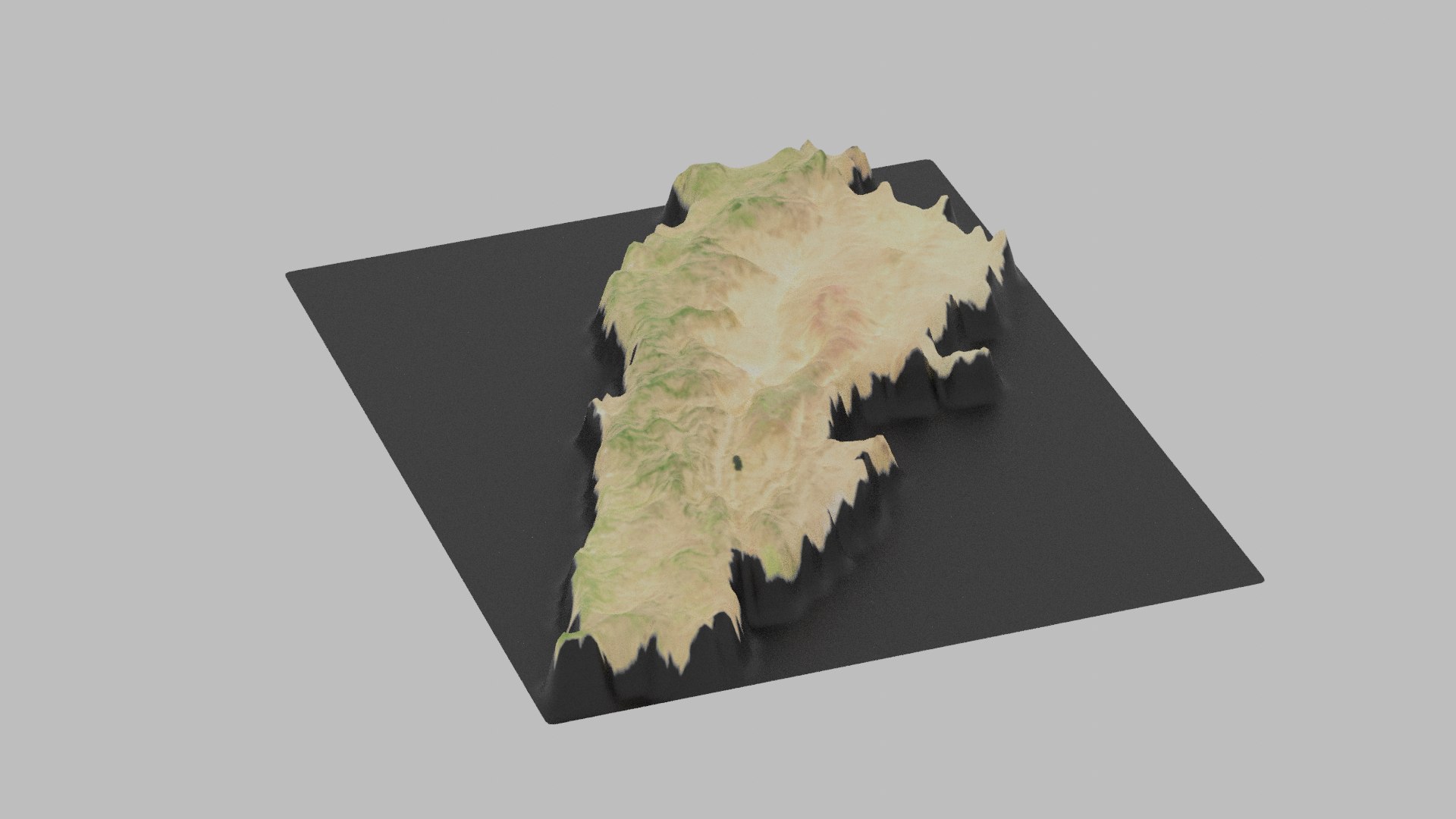 Lebanon Map Country 3D Model - TurboSquid 2076230