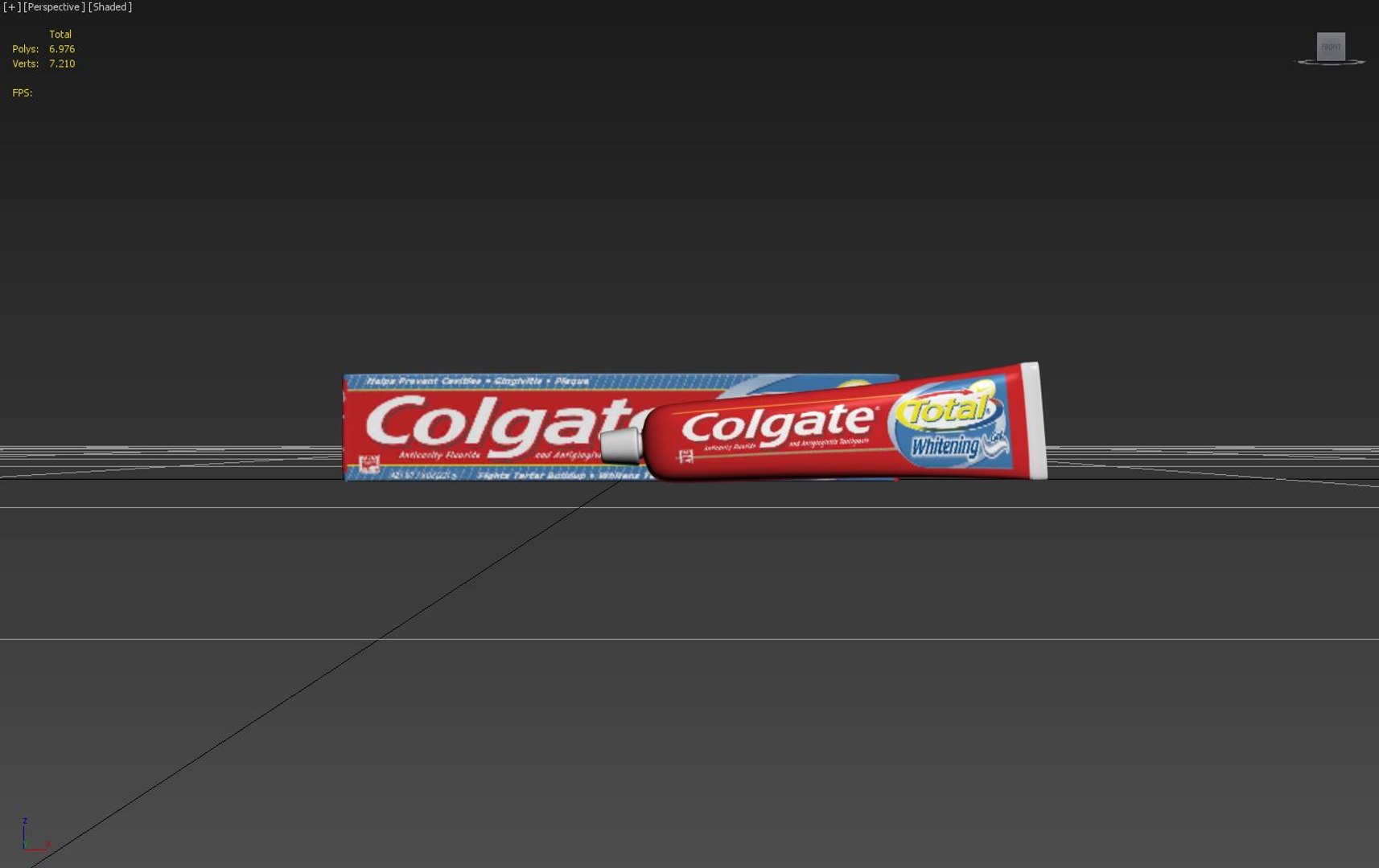 3d Model Colgate Tooth Paste