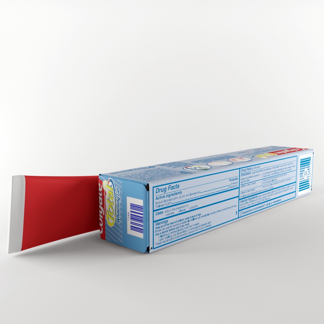 3d Model Colgate Tooth Paste