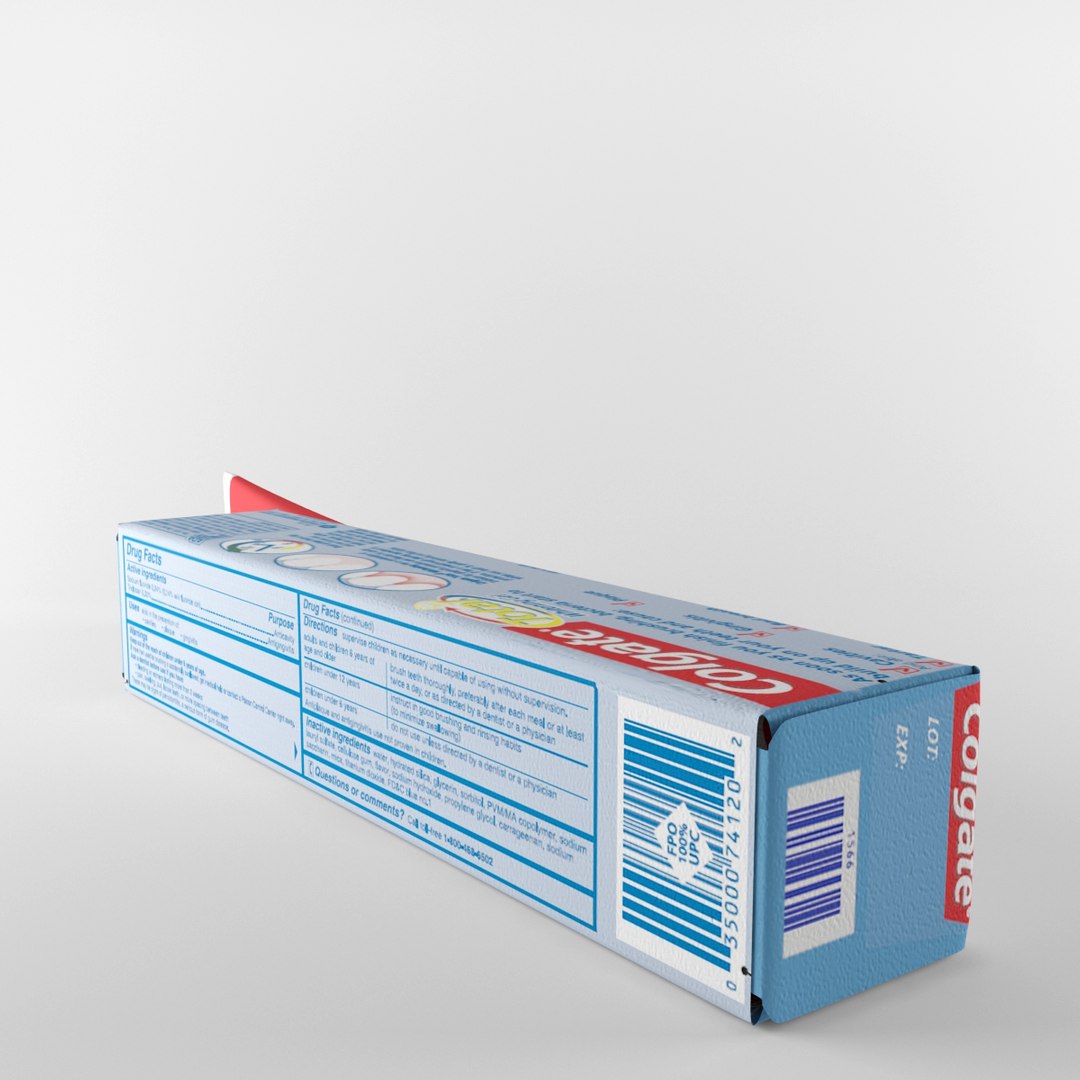 3d Model Colgate Tooth Paste