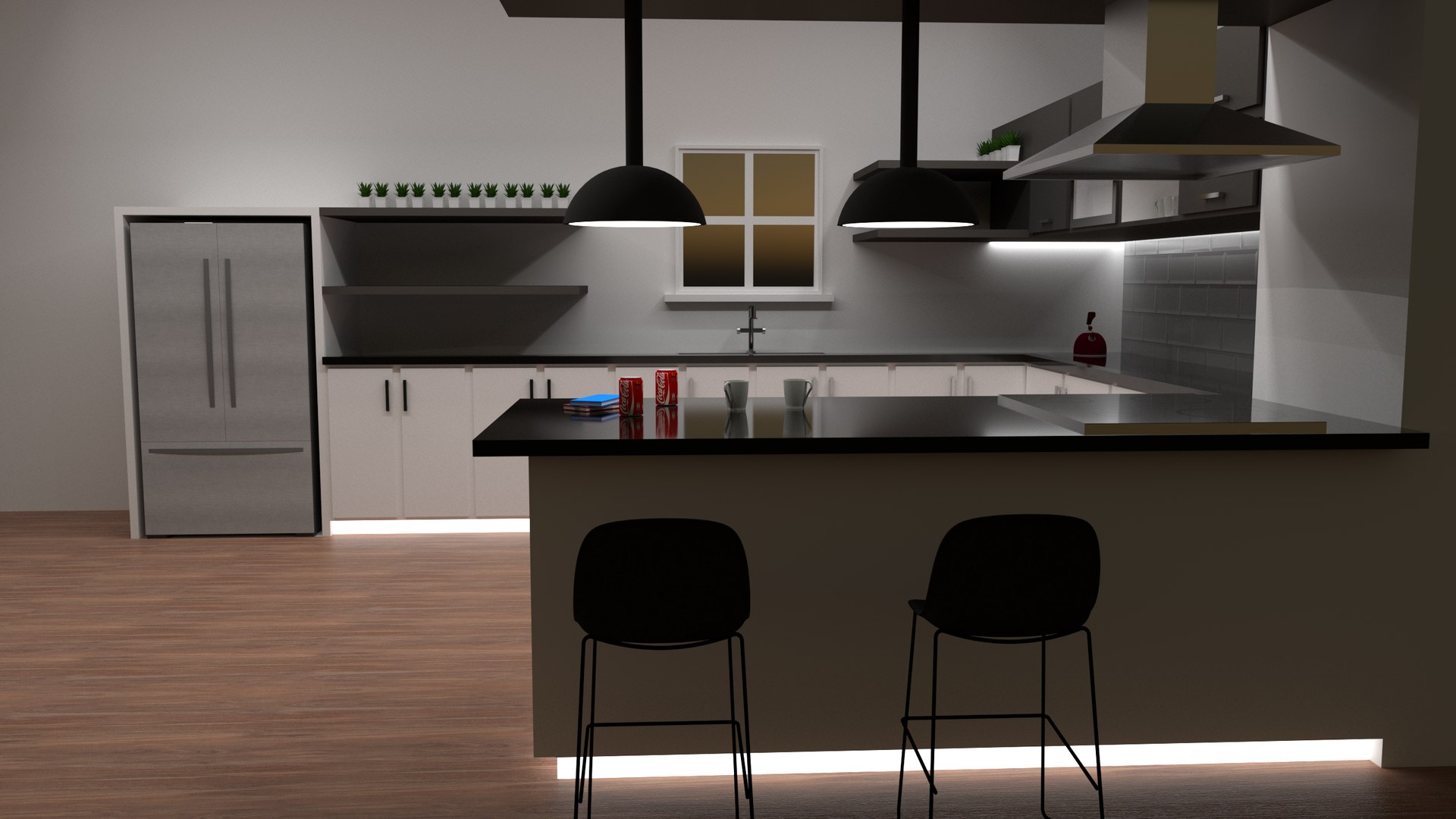 Kitchen sketchup rendered 3D model - TurboSquid 1510814
