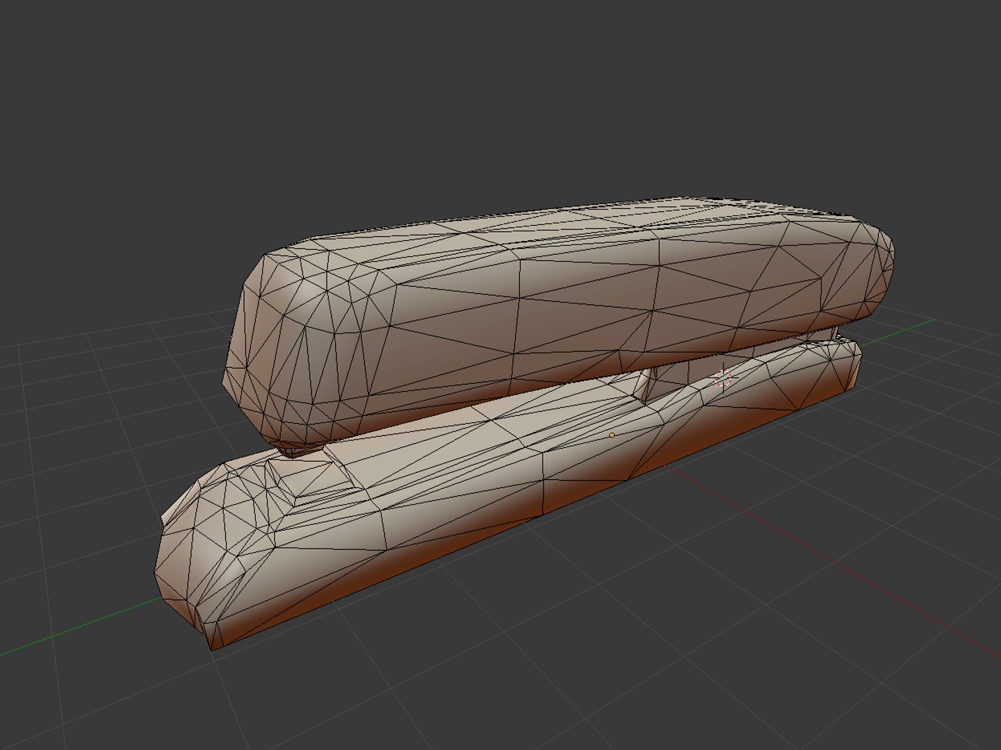 stapler rigged rusty 3d model