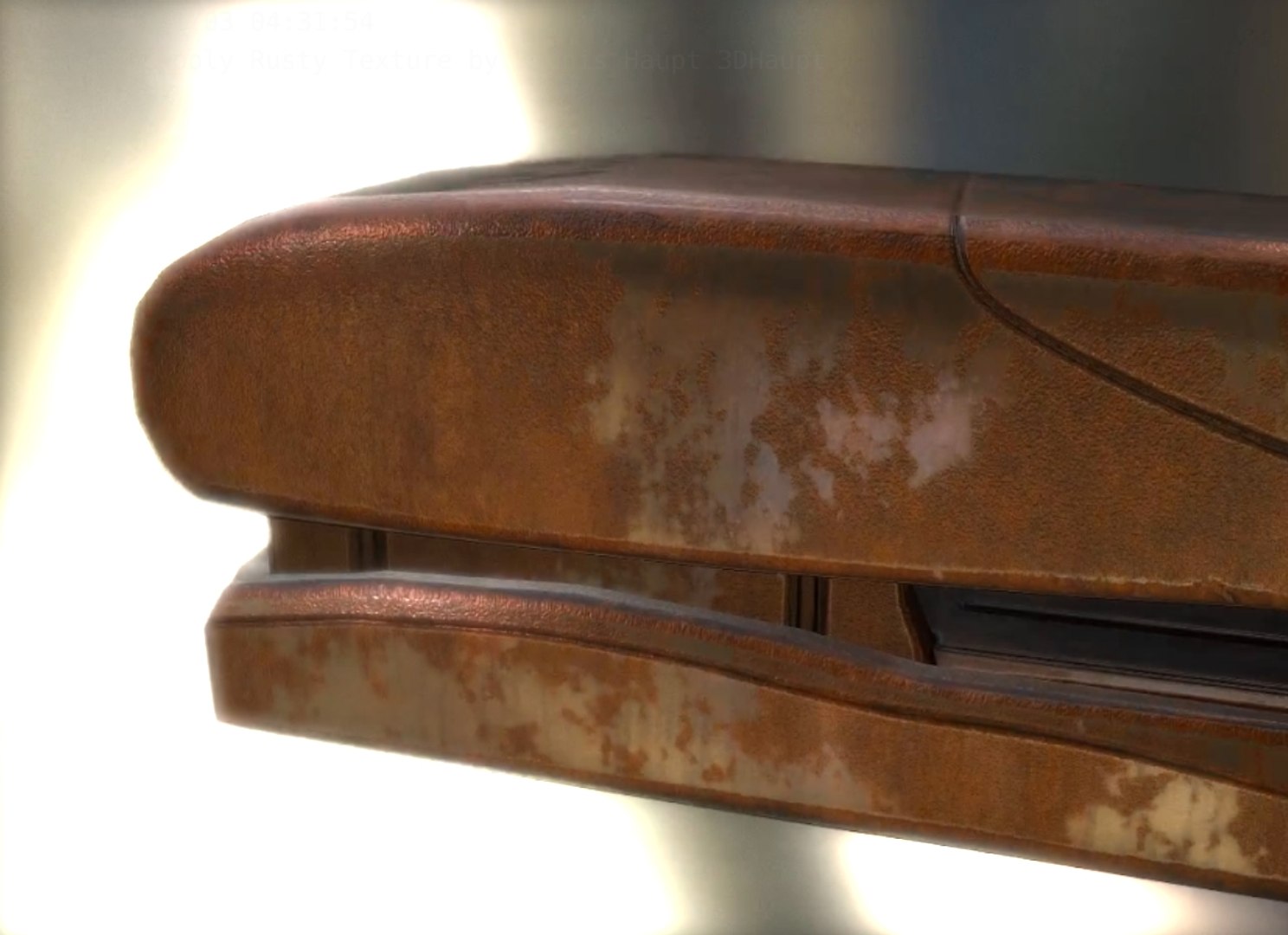 stapler rigged rusty 3d model