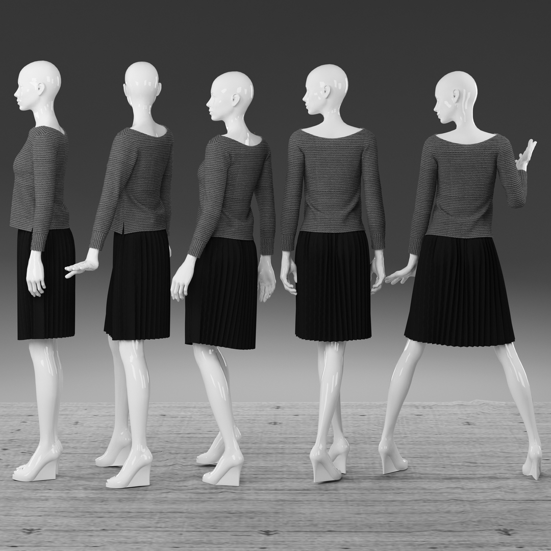3d woman mannequin model
