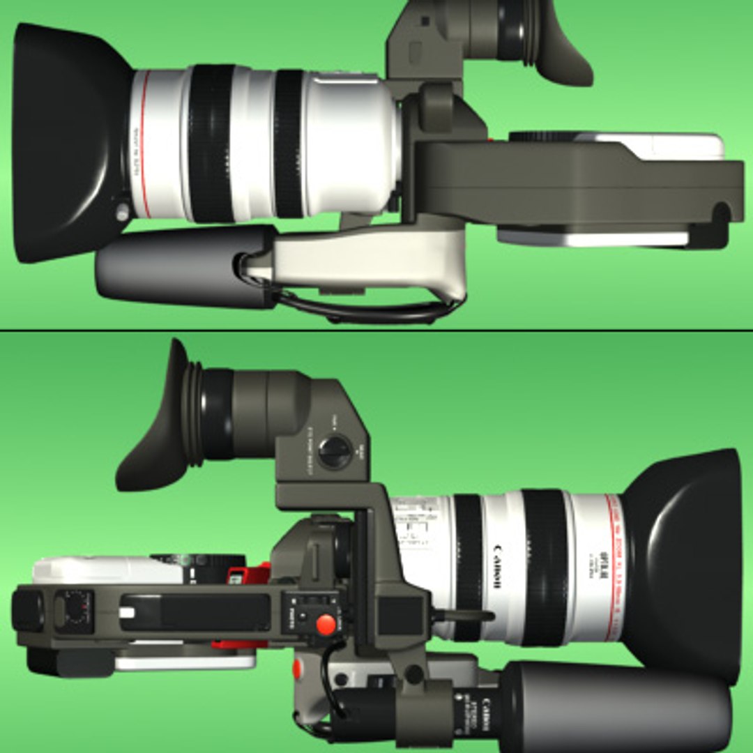Accurate Canon Video Camera 3d Model
