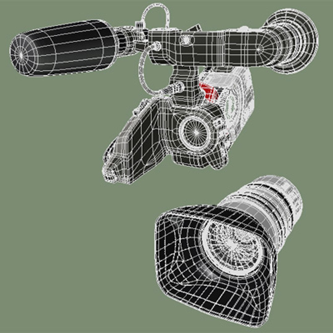 Accurate Canon Video Camera 3d Model