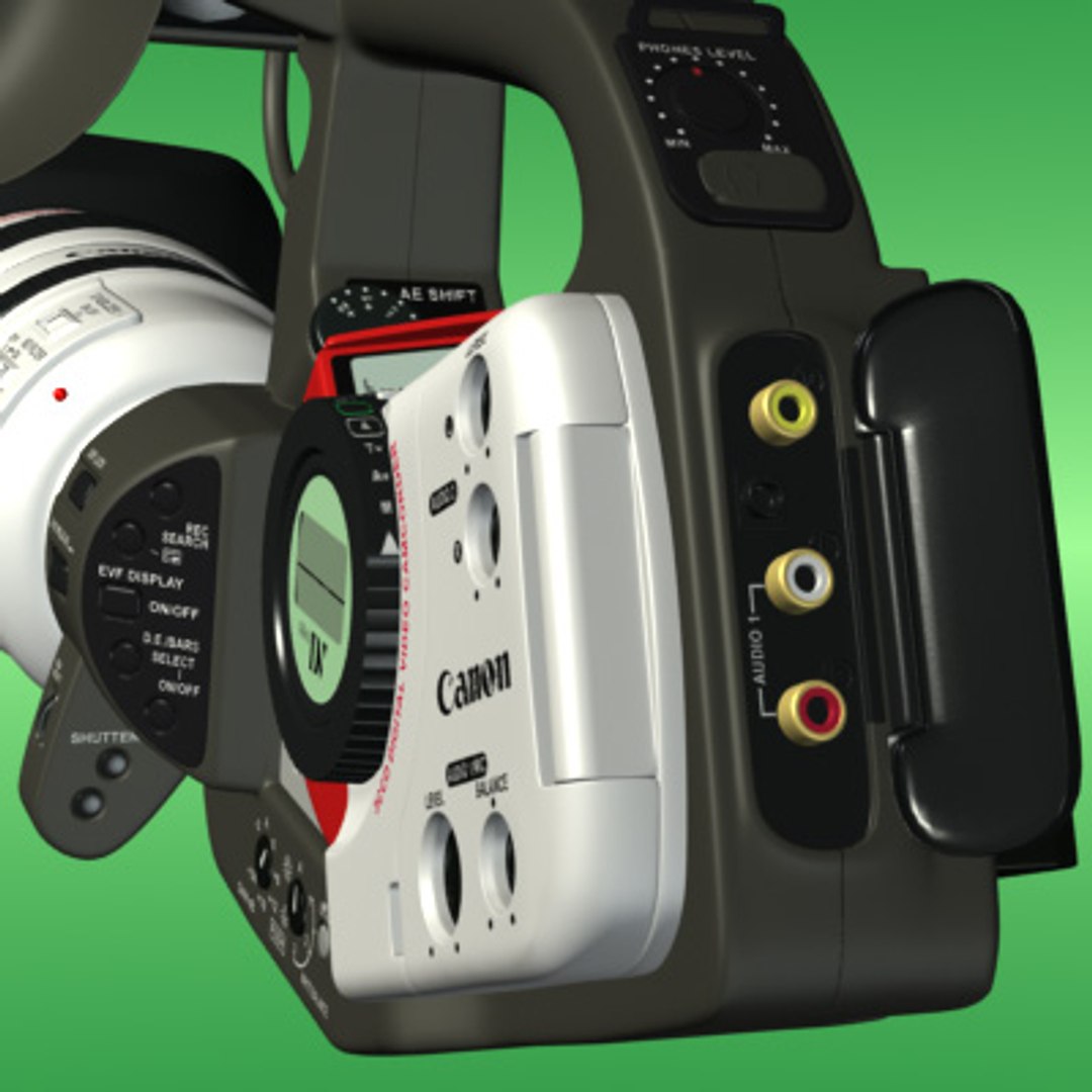 Accurate Canon Video Camera 3d Model