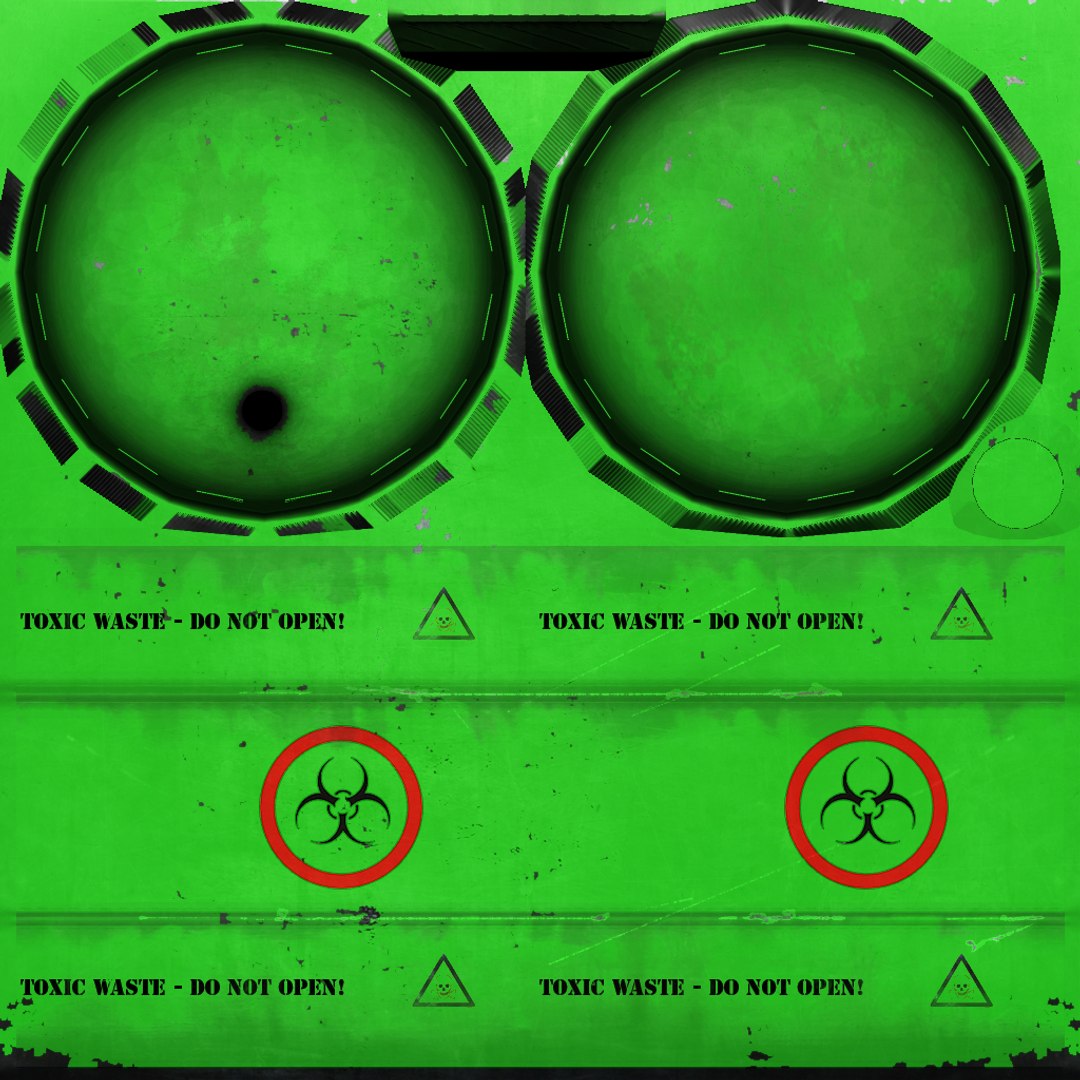 3d Industrial Barrel Toxic Hazardous Model