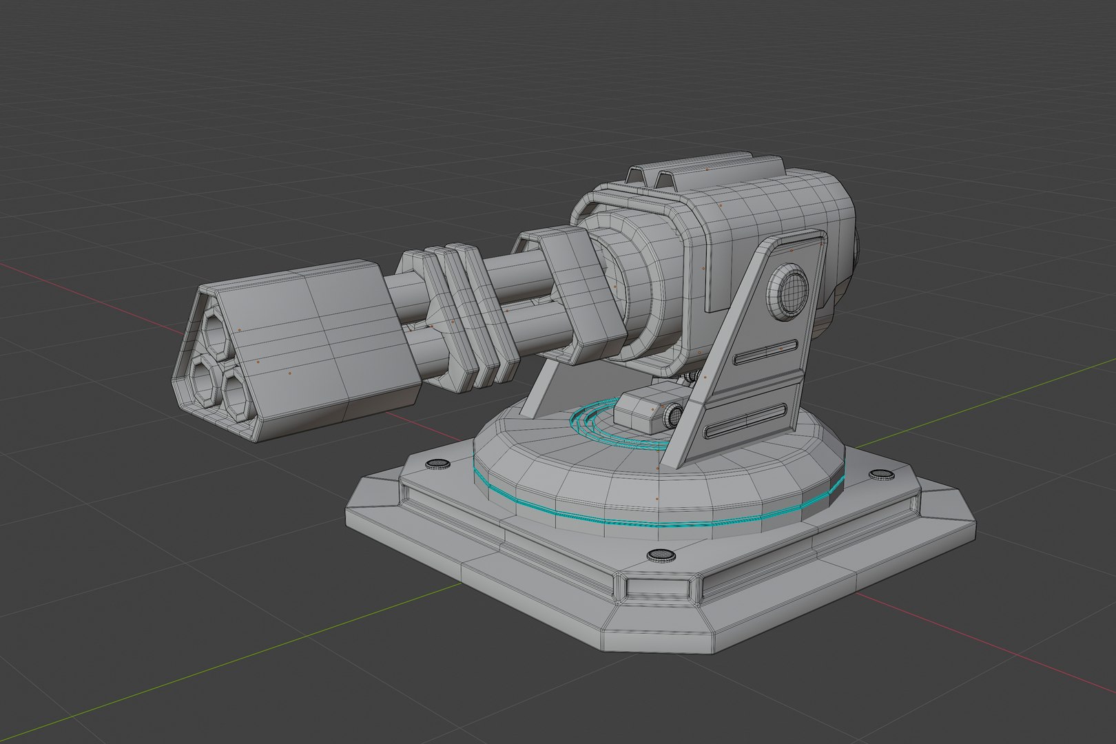 Scifi Turret 3D Model - TurboSquid 2238199