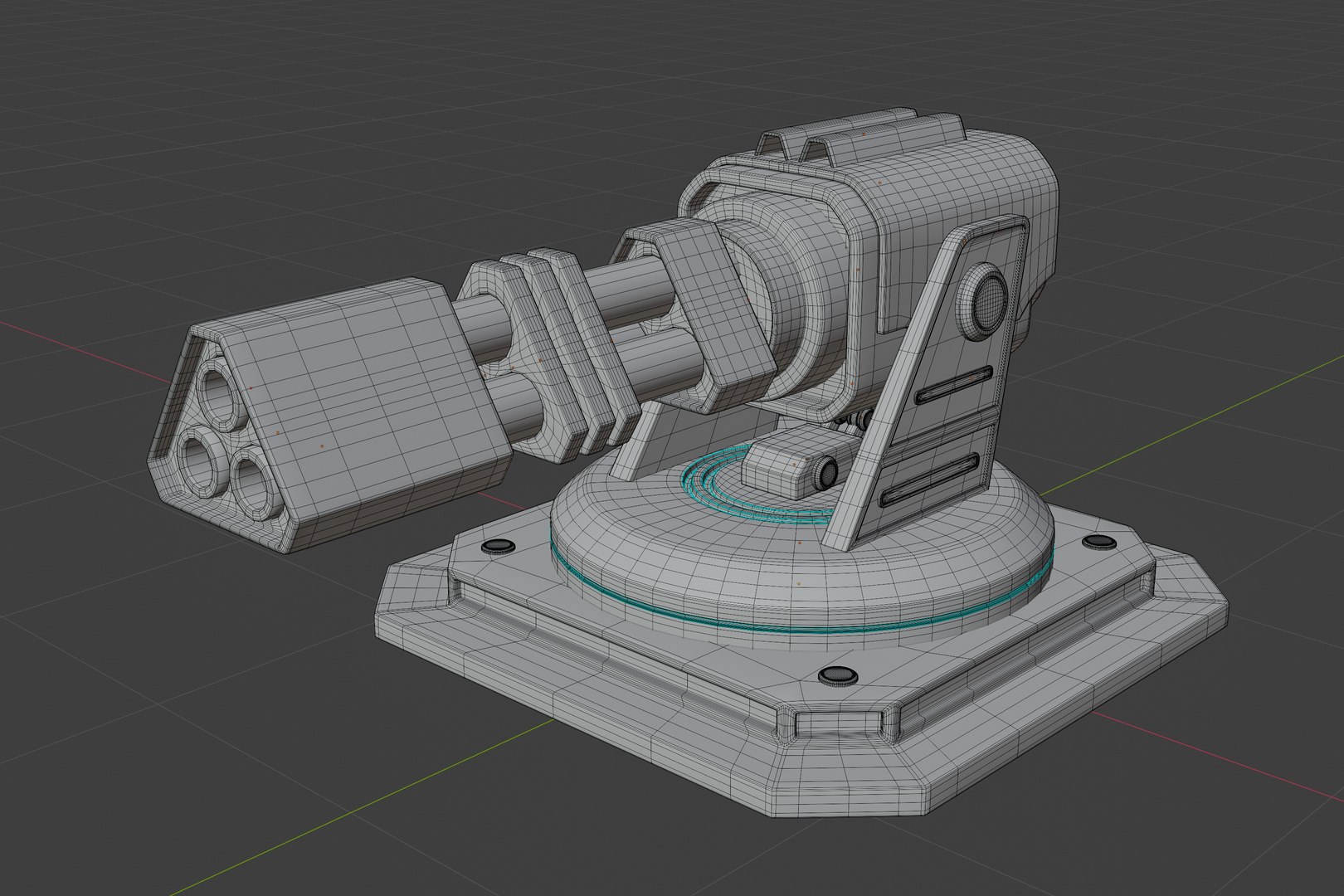Scifi Turret 3D Model - TurboSquid 2238199