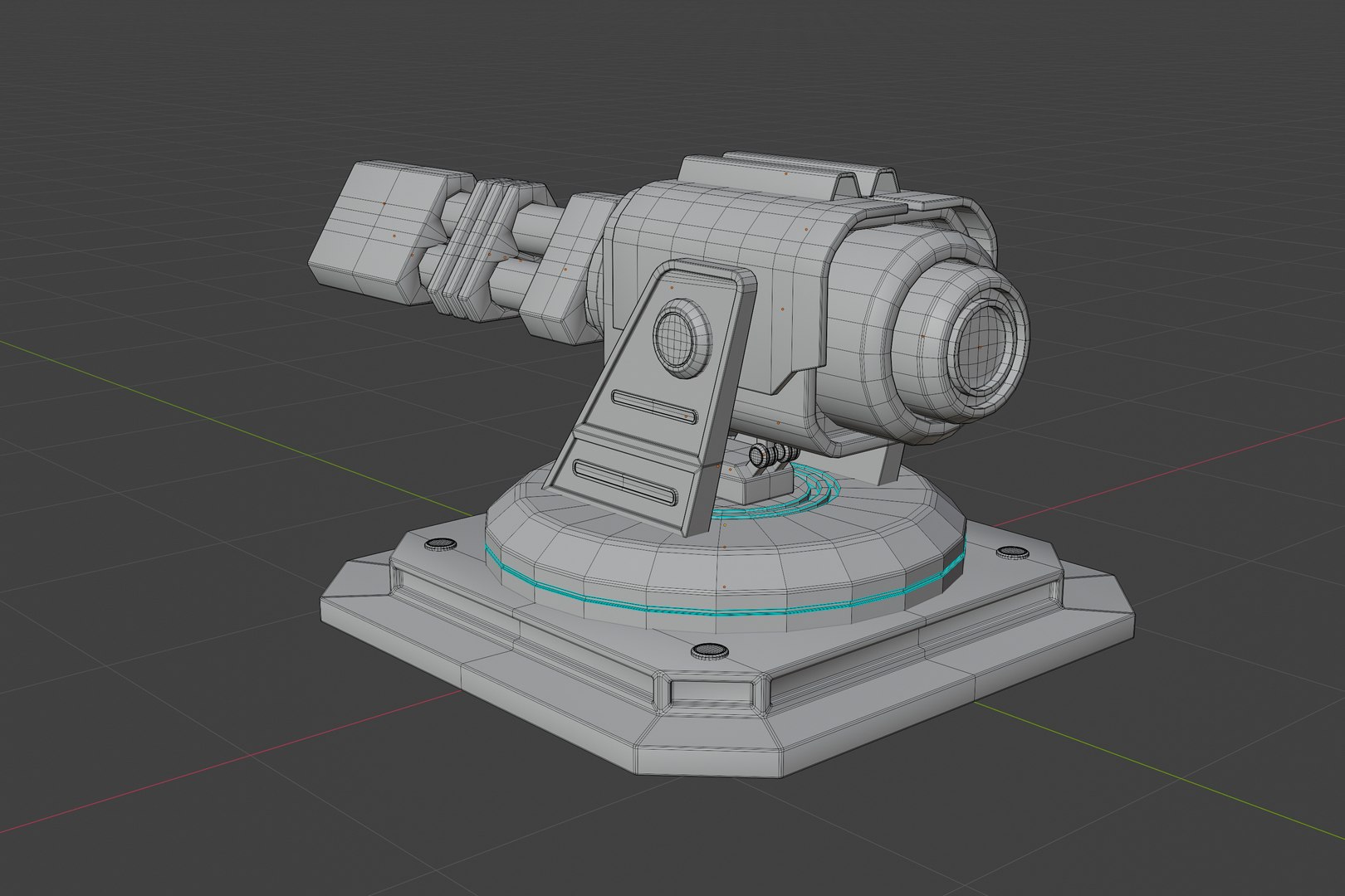 Scifi Turret 3D Model - TurboSquid 2238199