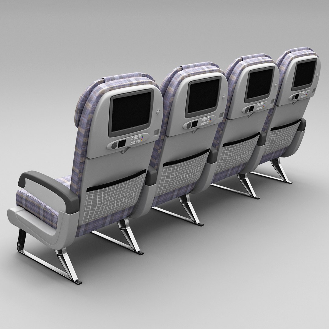 Aircraft Passenger Seats 2 3d Model