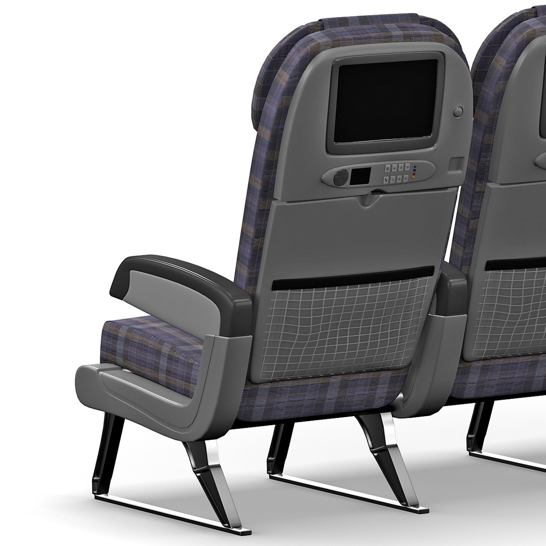 Aircraft Passenger Seats 2 3d Model