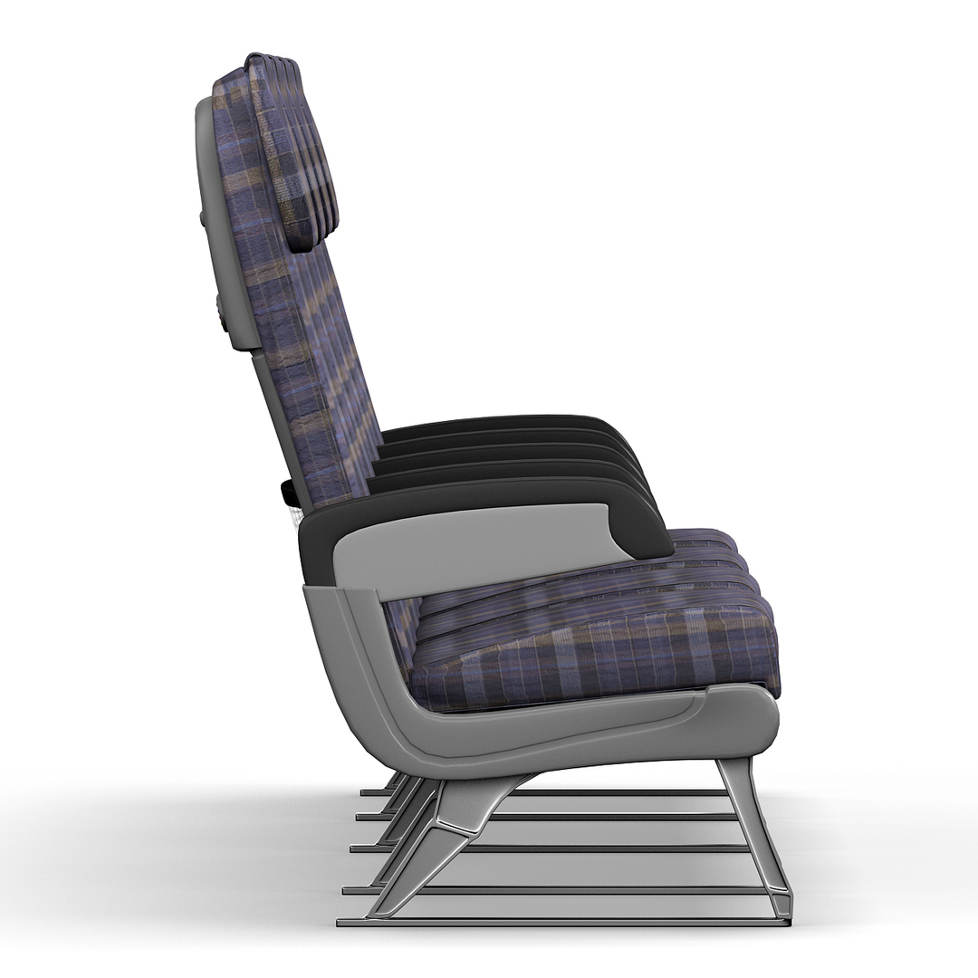 aircraft passenger seats 2 3d model