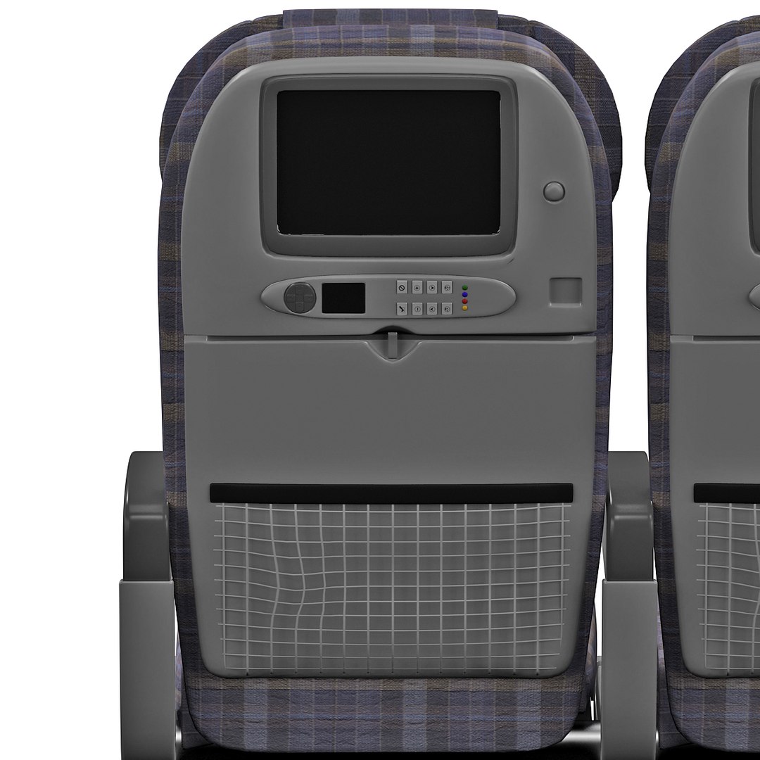Aircraft Passenger Seats 2 3d Model