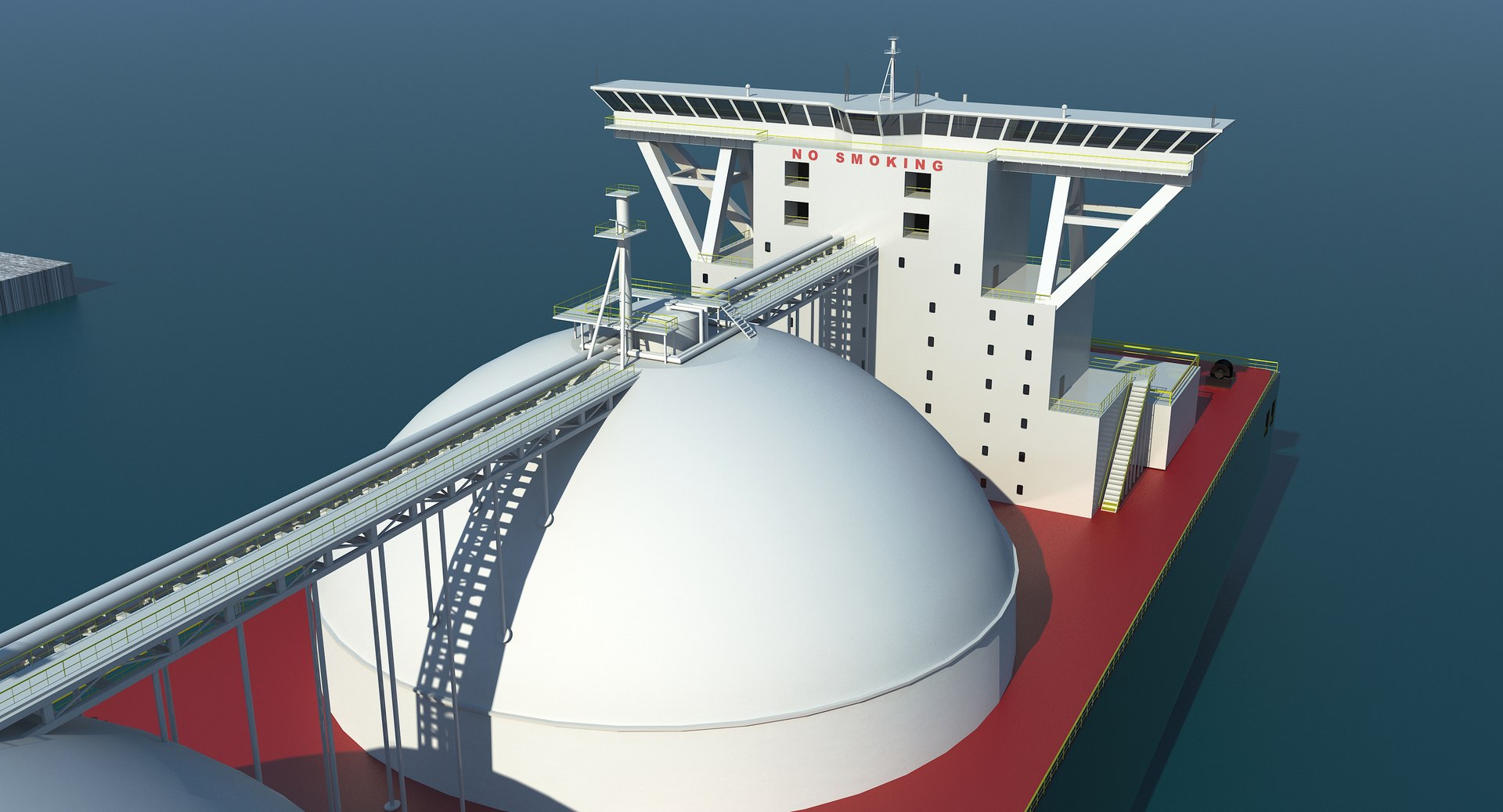 Lng port rig 3D model - TurboSquid 1706992