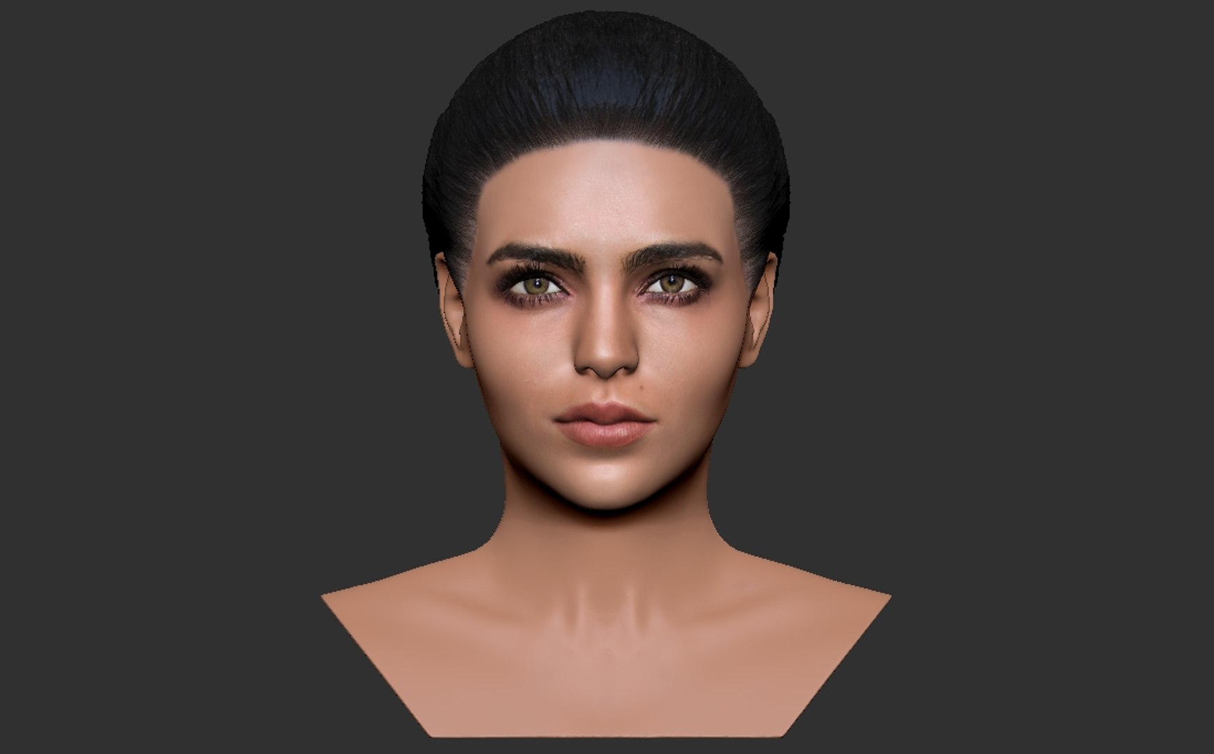 3D Model Bust Woman Color Printing - TurboSquid 1656615