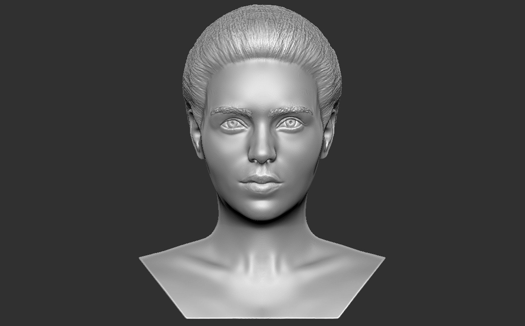 3D Model Bust Woman Color Printing - TurboSquid 1656615