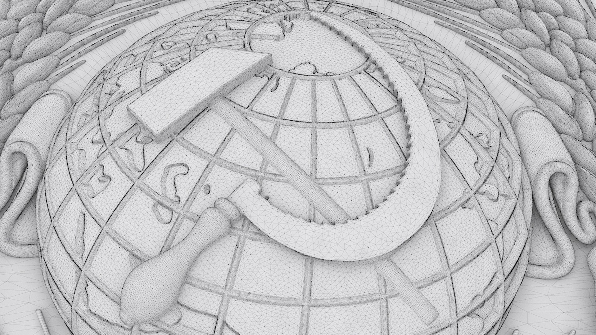 3D Ussr Arms Globe - TurboSquid 1463999