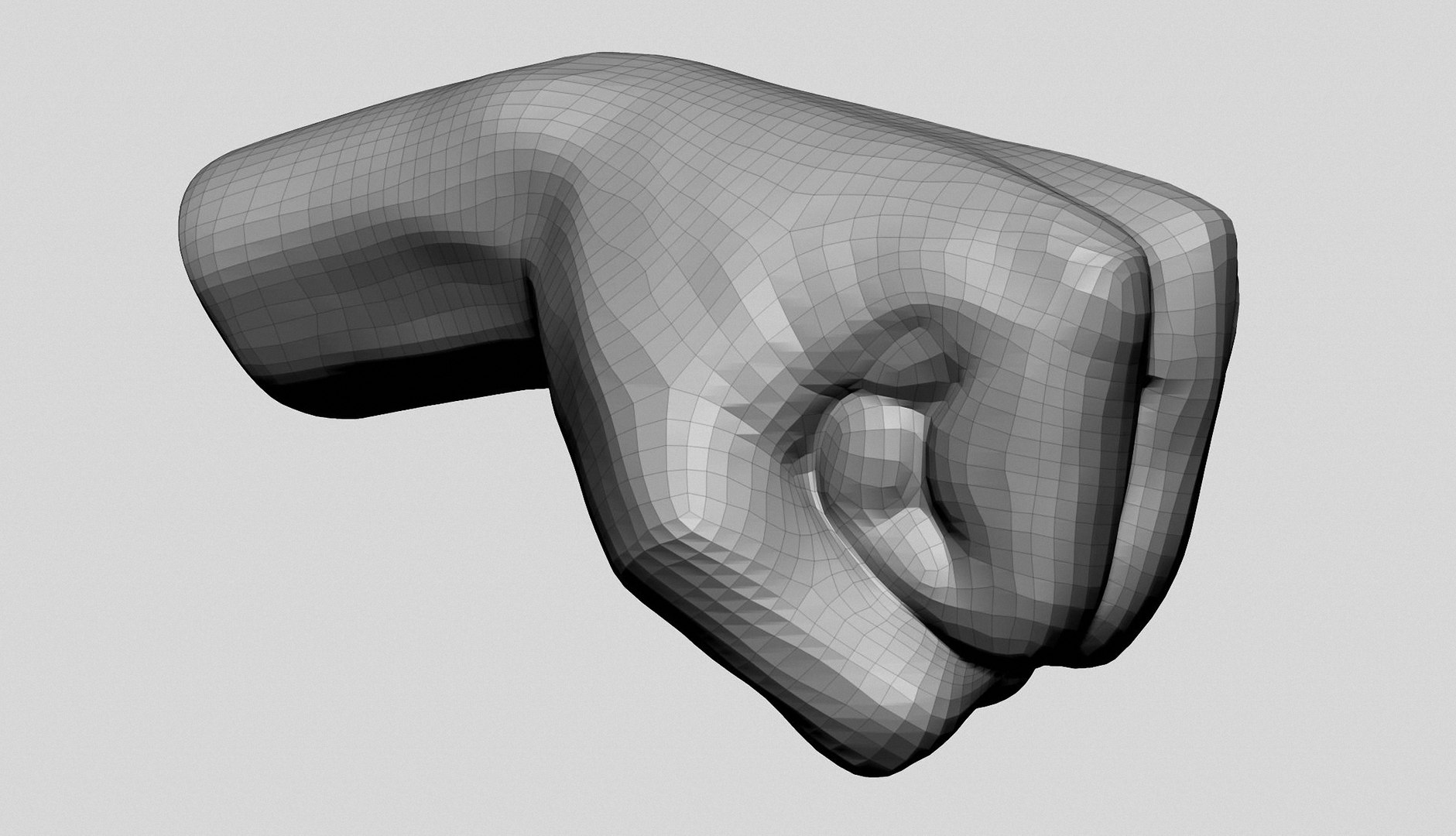 3D Fist Ztl Zbrush Model - TurboSquid 1410235