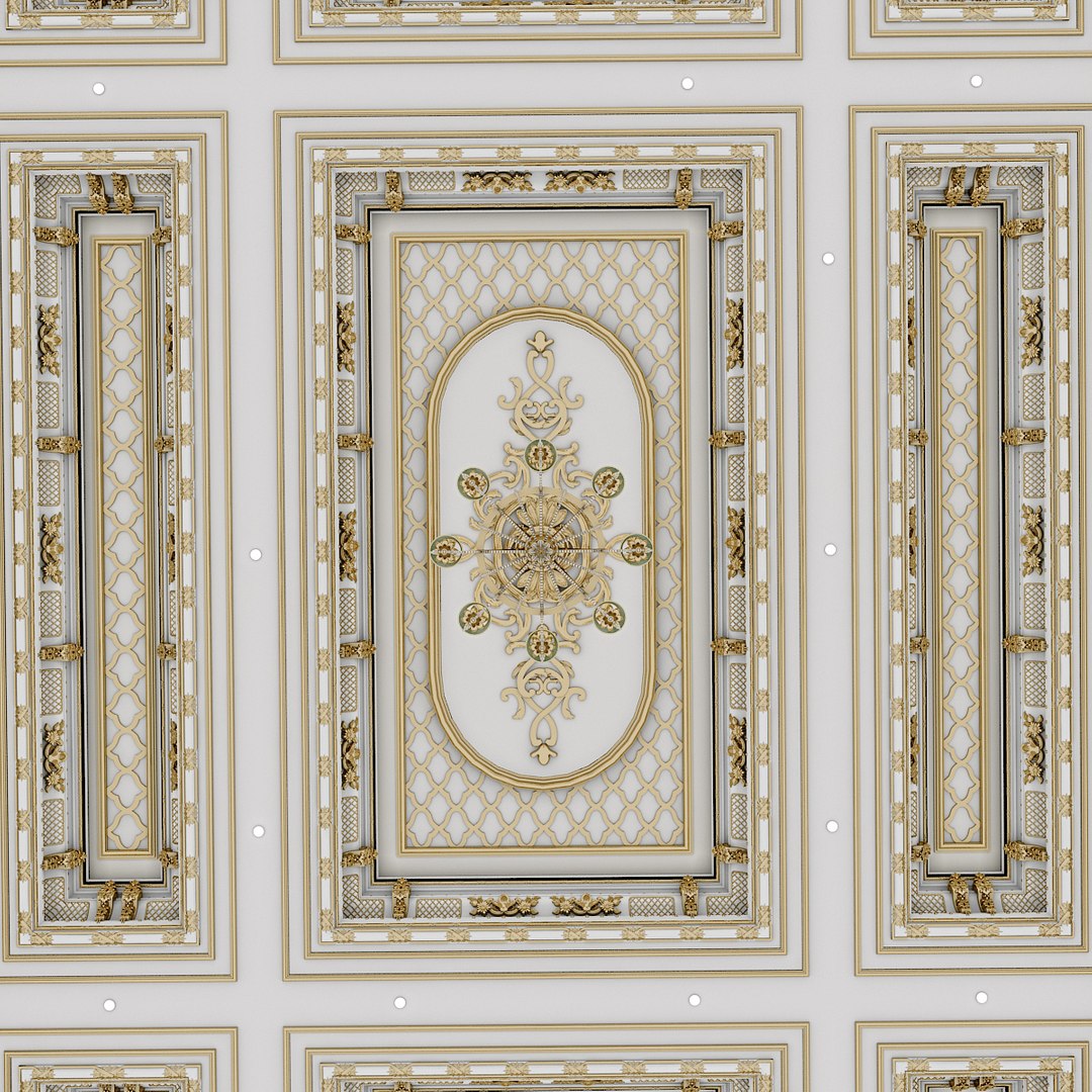 Classic Ceiling 3D Model - TurboSquid 1414565