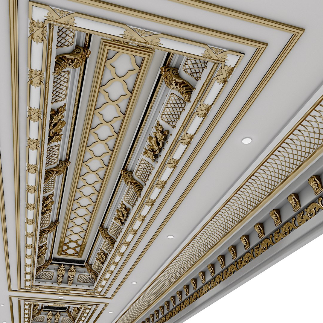 Classic Ceiling 3D Model - TurboSquid 1414565