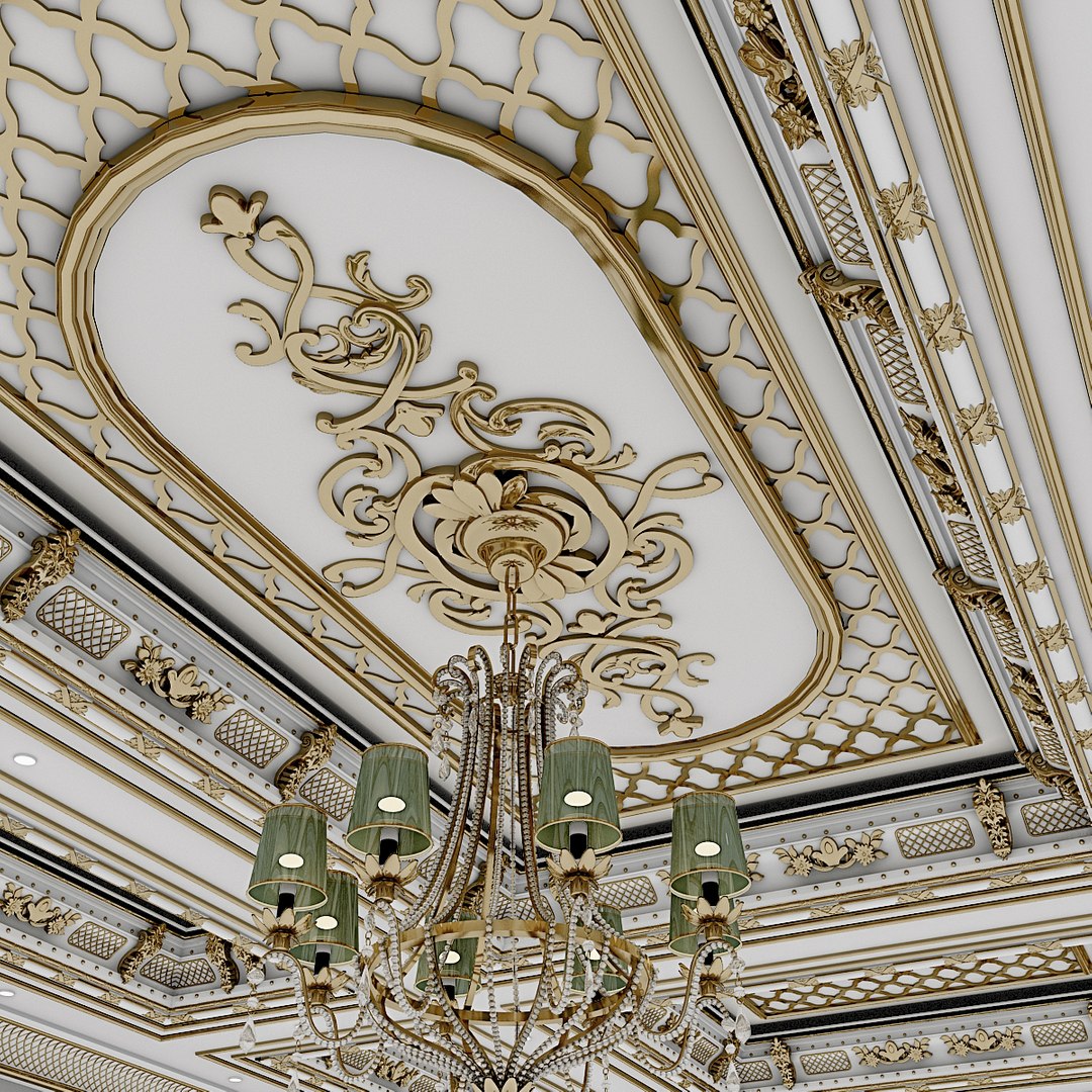 Classic Ceiling 3D Model - TurboSquid 1414565