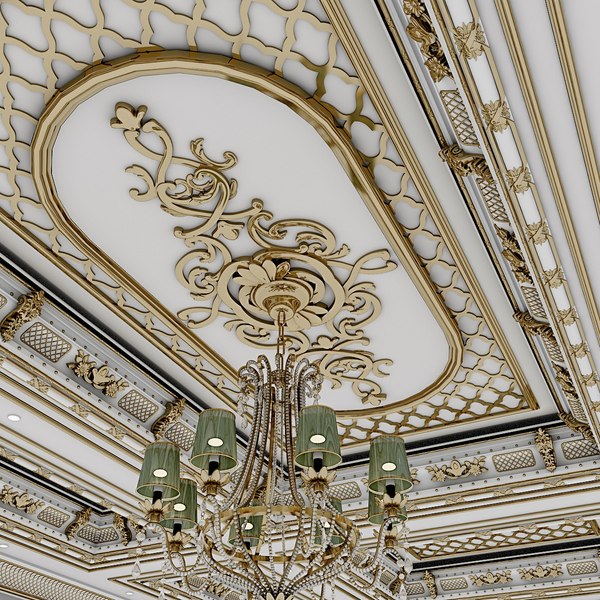 Classic ceiling 3D model - TurboSquid 1414565