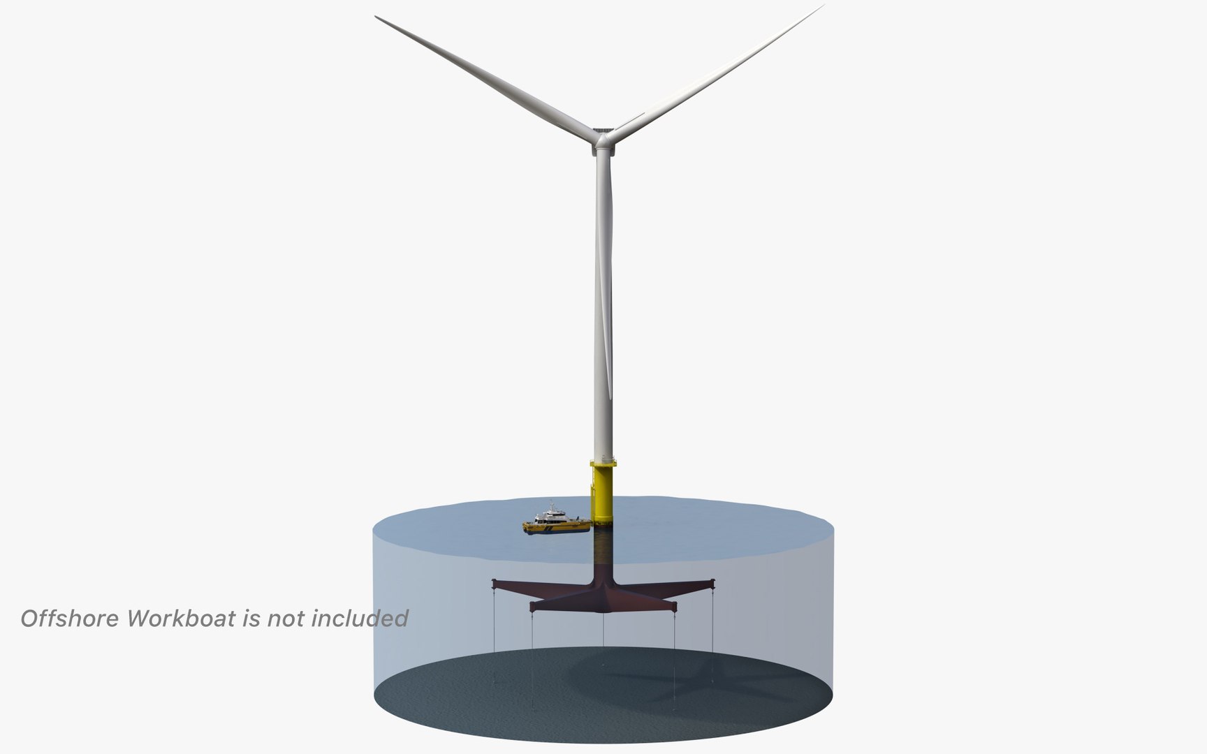 Offshore Wind Turbine GE Haliade-X 14 MW 3D - TurboSquid 2173075