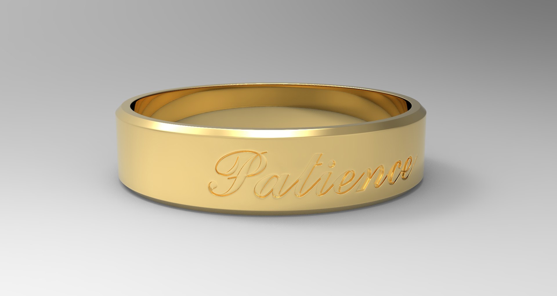 Patience Ring Gold 3D Model - TurboSquid 1912454