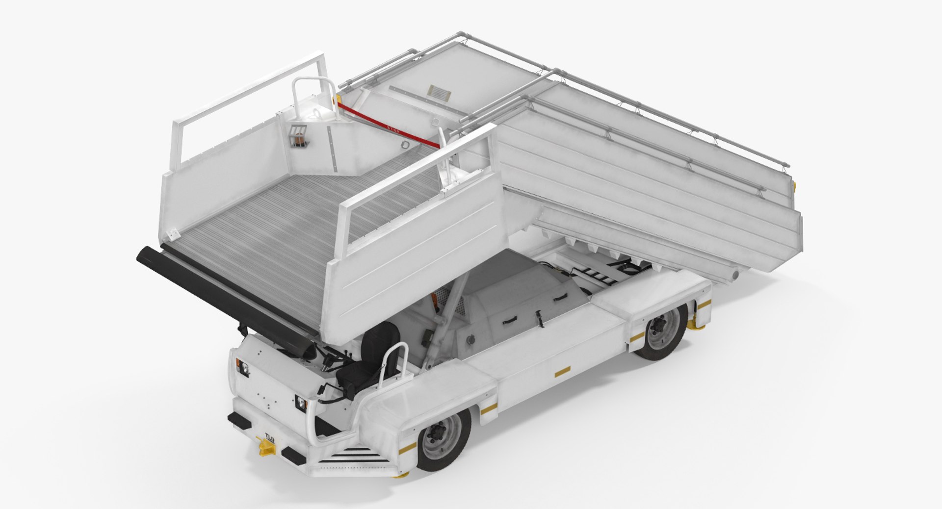 3d Model Of Passenger Boarding Stairs Vehicle