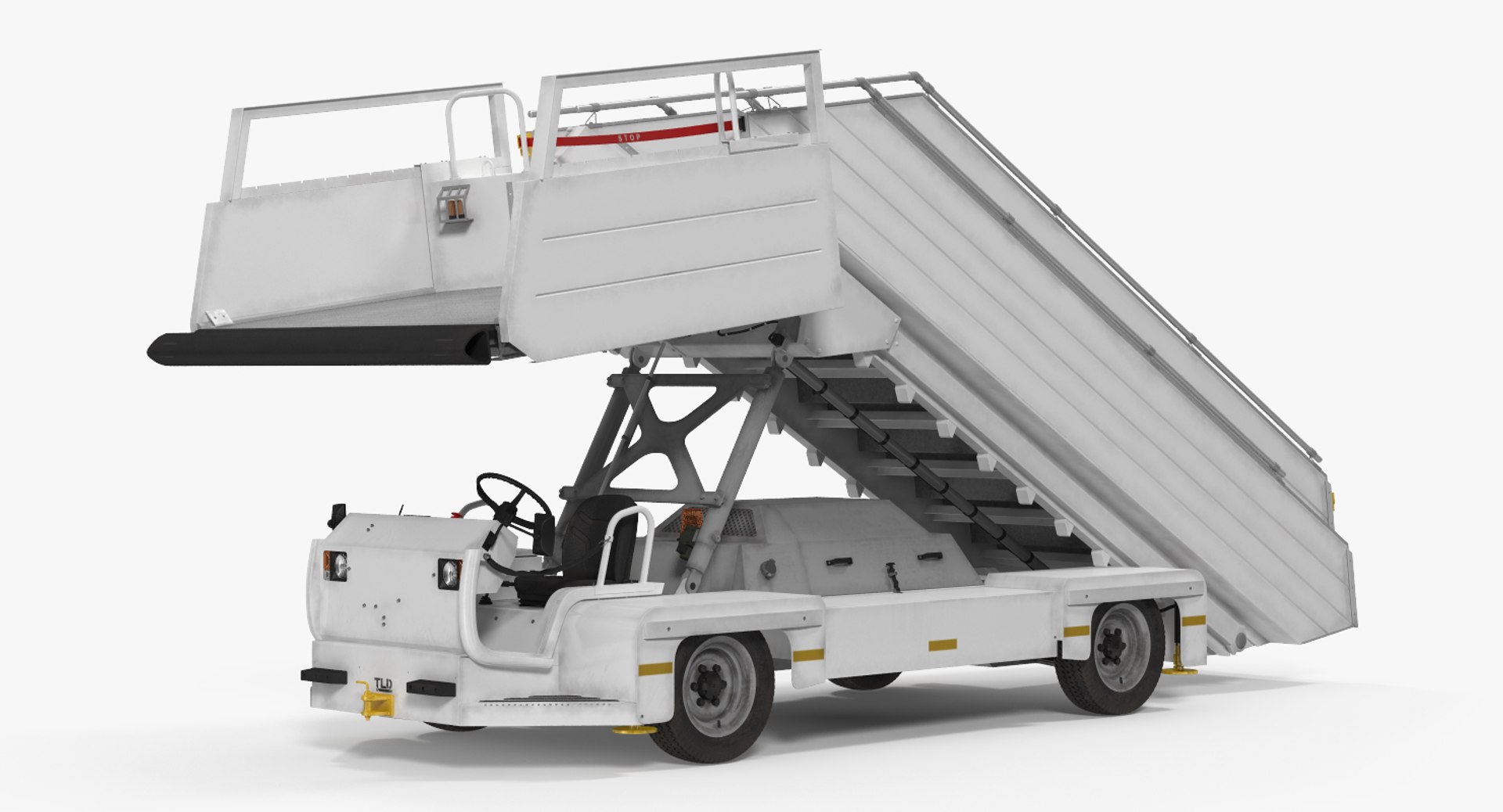 3d Model Of Passenger Boarding Stairs Vehicle