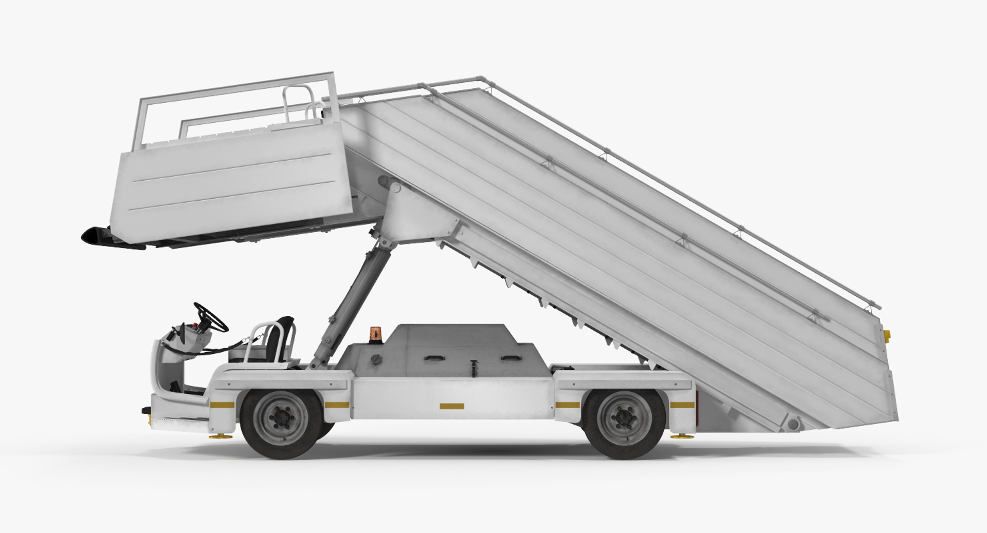 3d model of passenger boarding stairs vehicle