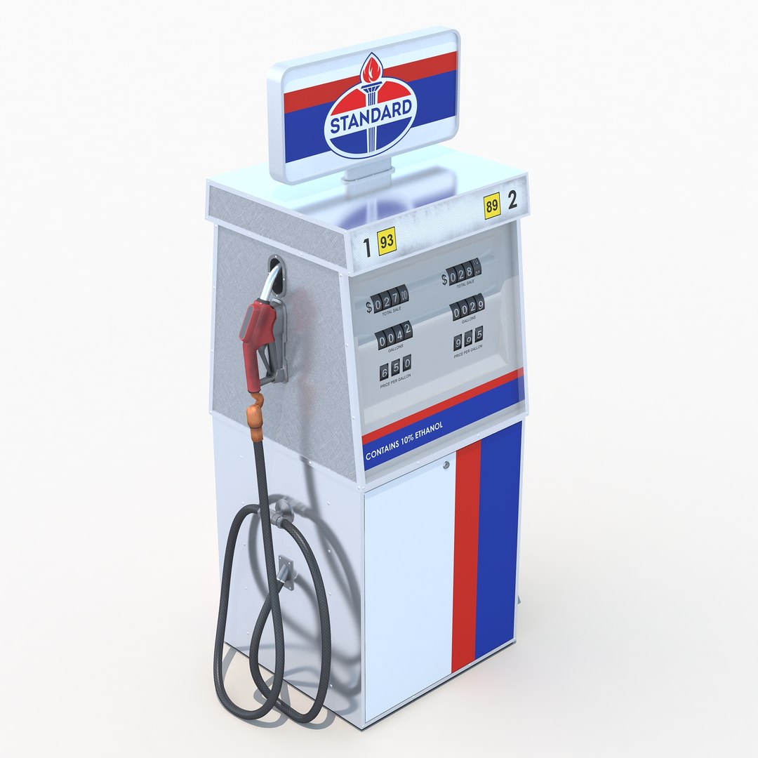 3d Model Of Standard Fuel Dispenser