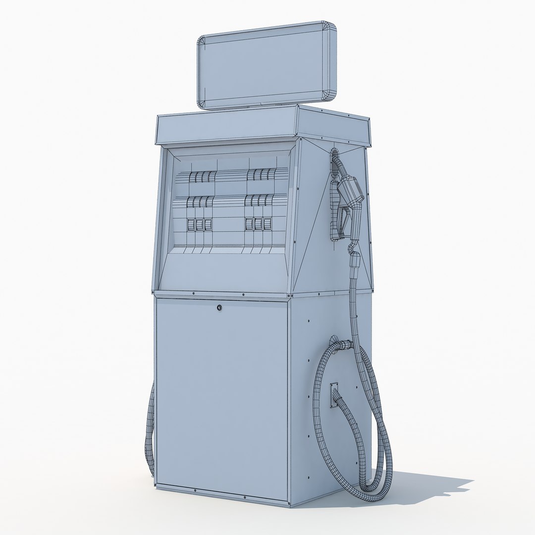 3d Model Of Standard Fuel Dispenser