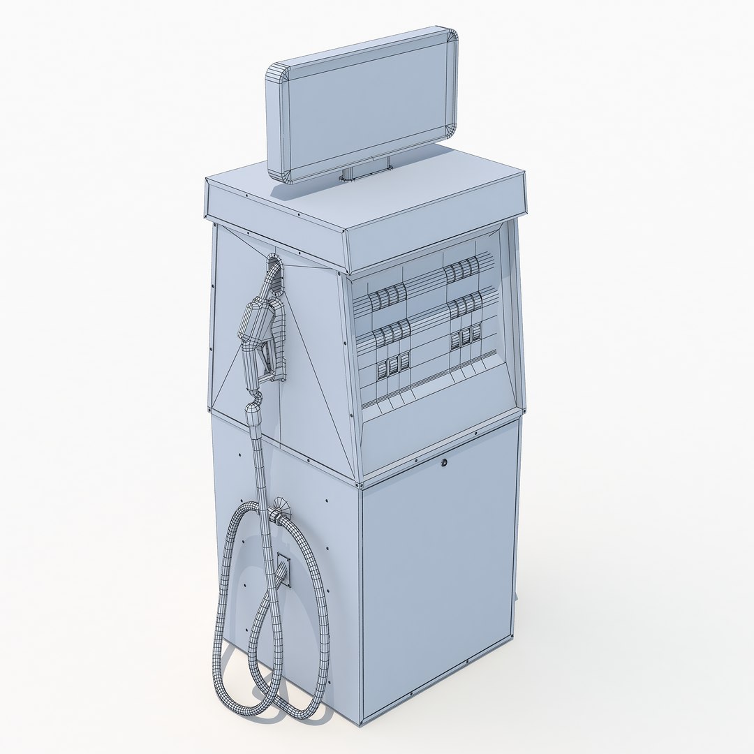 3d Model Of Standard Fuel Dispenser