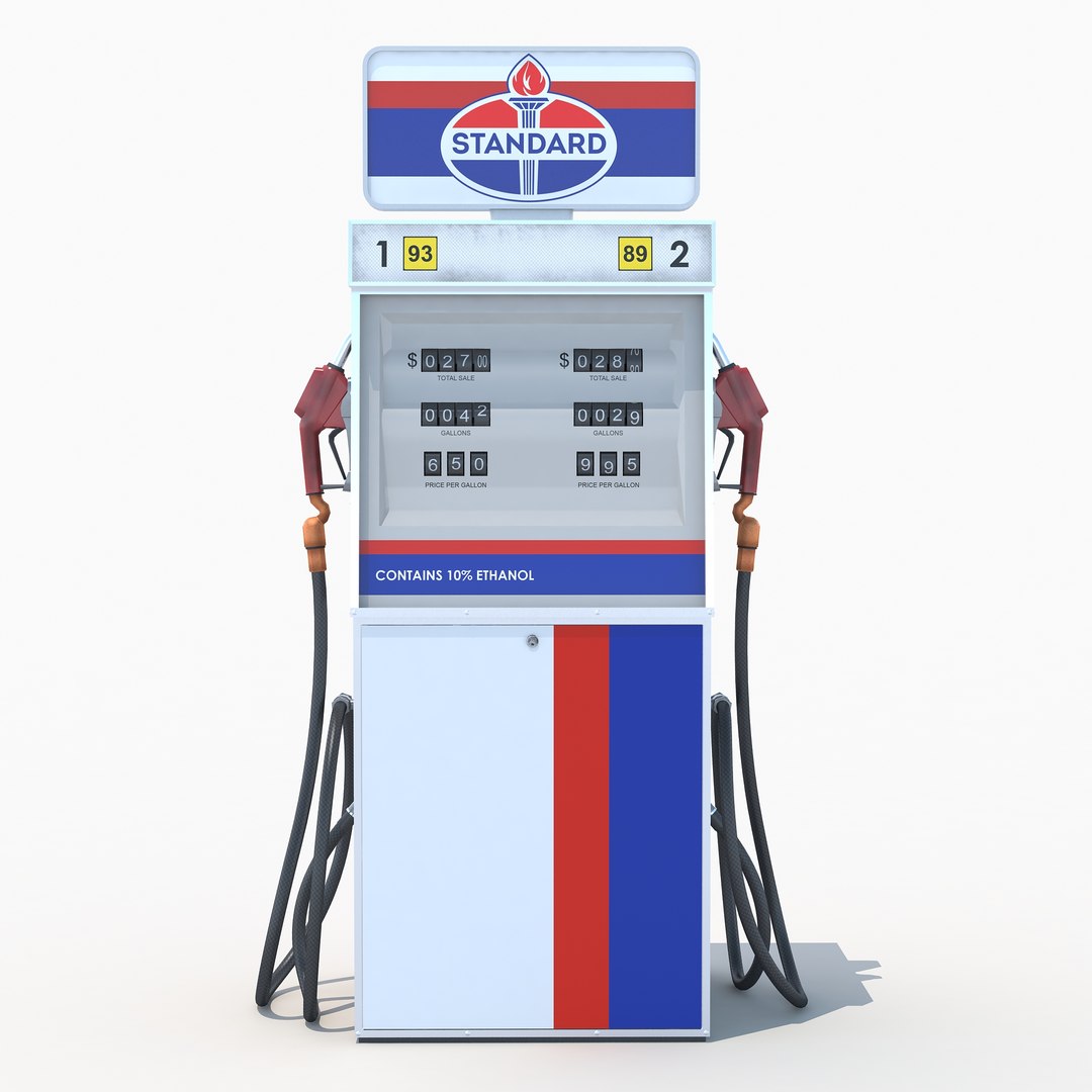 3d Model Of Standard Fuel Dispenser