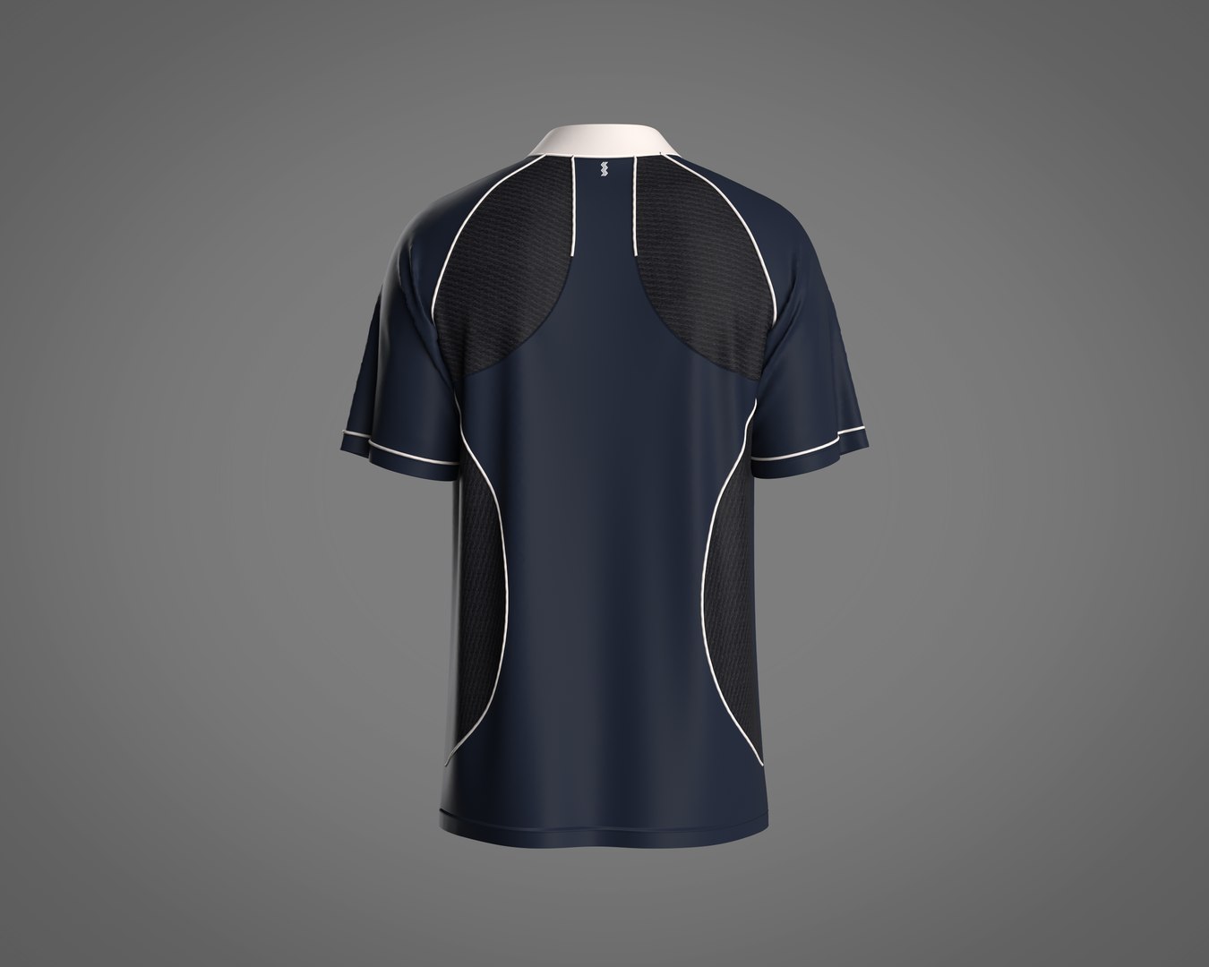 Men Half High Collar Running Jersey With Mesh 3D - TurboSquid 2344694
