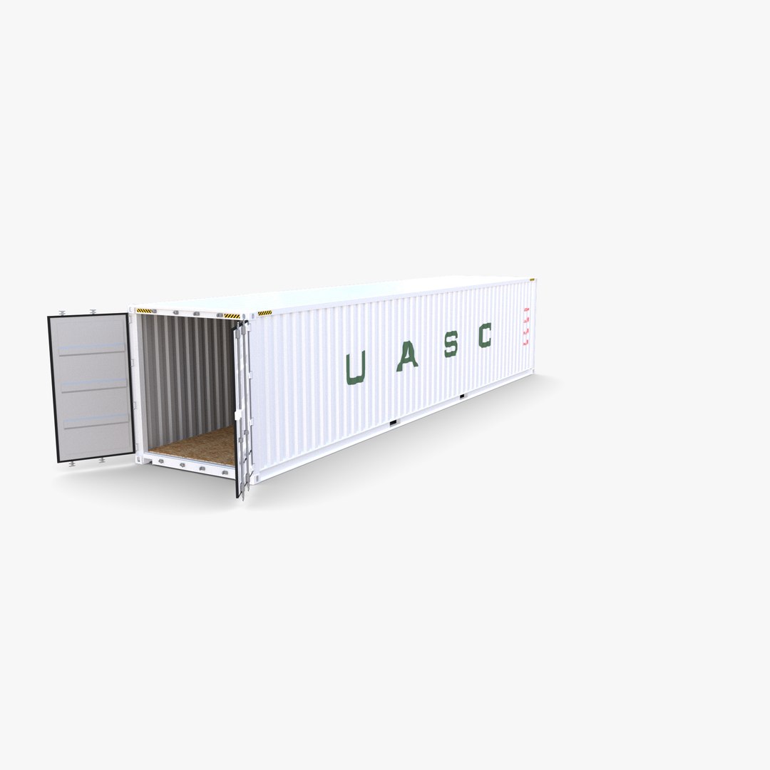 40ft Shipping Container UASC V2 3D Model - TurboSquid 1780591
