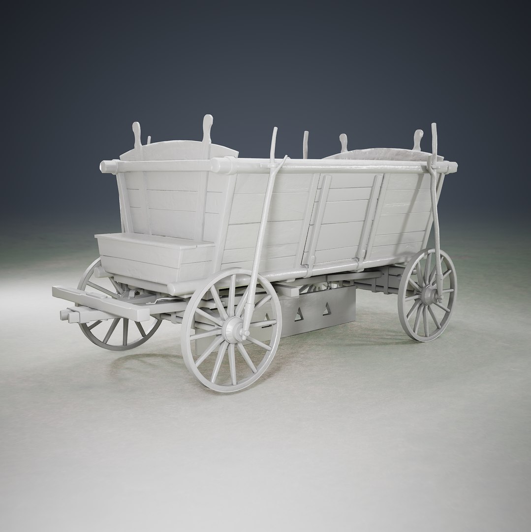 3D Model Old War Wagon - TurboSquid 2312103