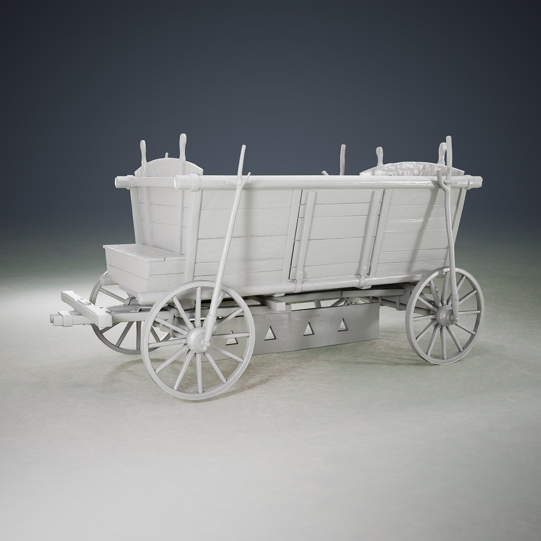 3D Model Old War Wagon - TurboSquid 2312103