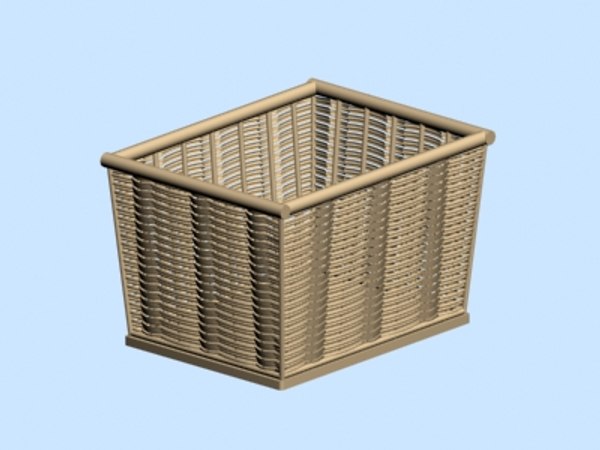 free basket 3d model