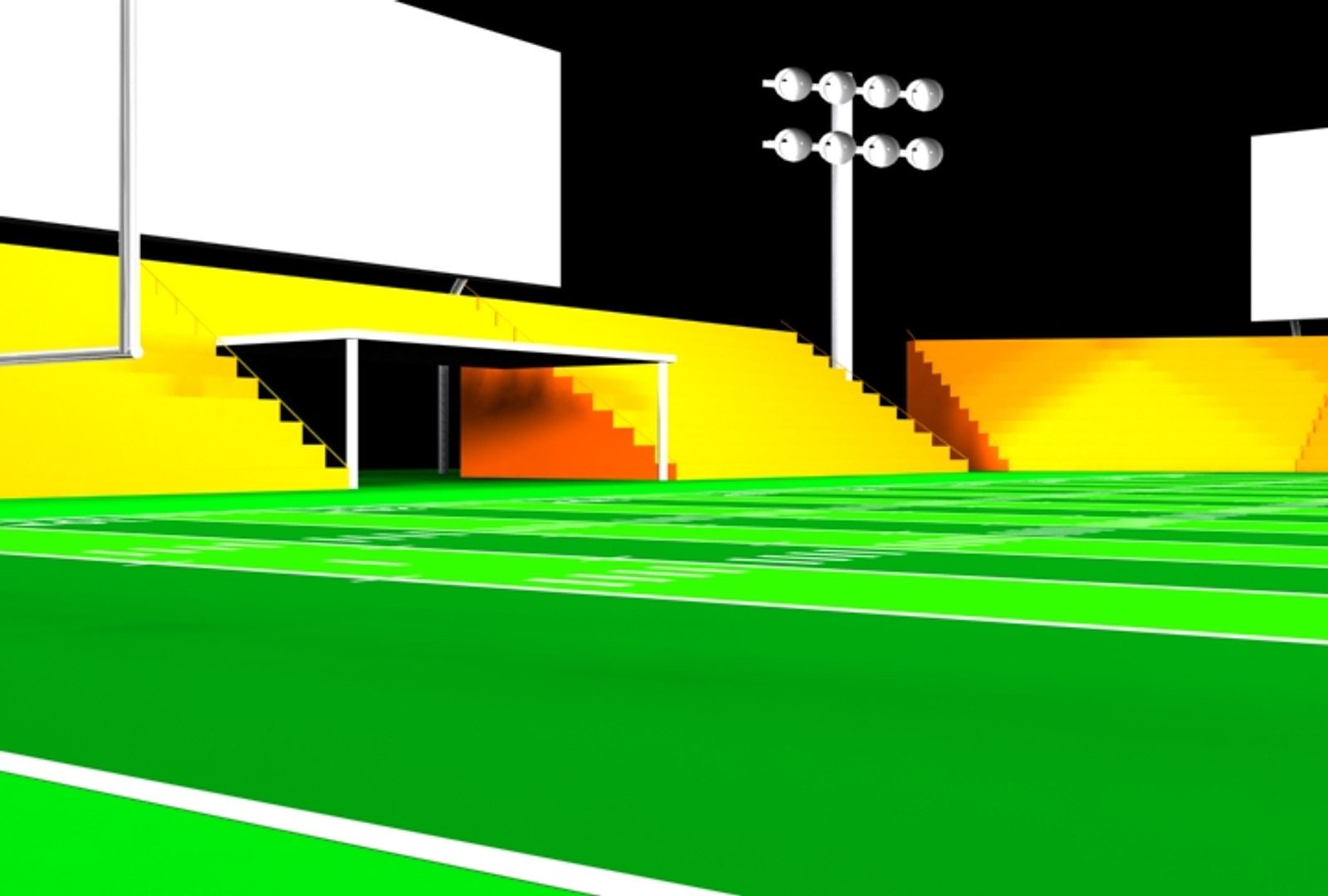 Football Field 3d Model